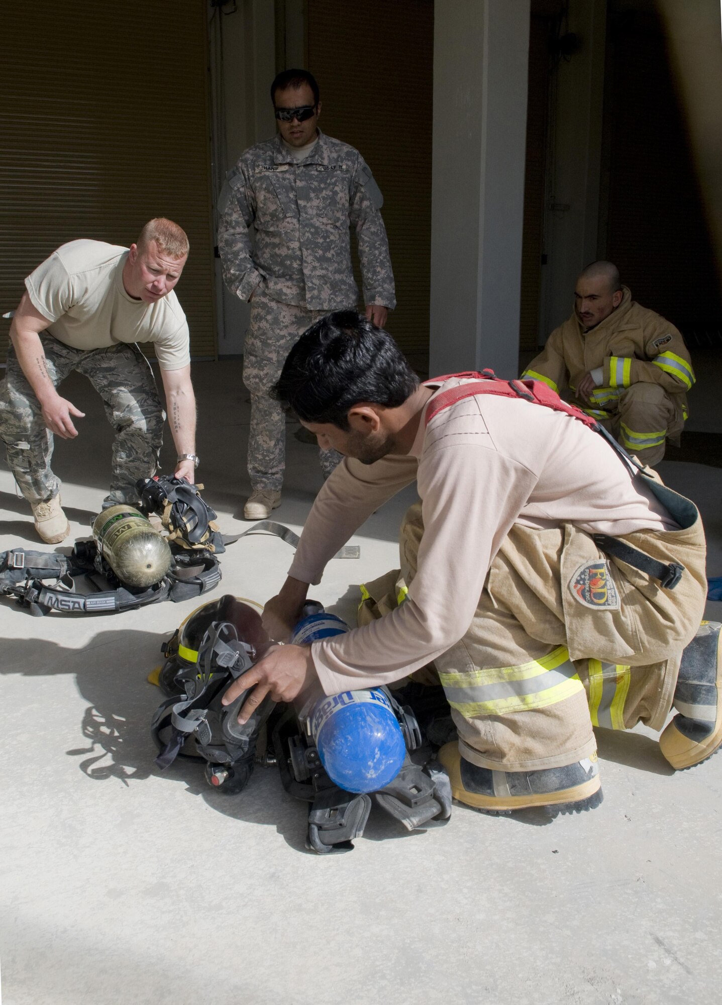 Afghan firefighters conduct first live burn at KAF > Royal Air Force ...