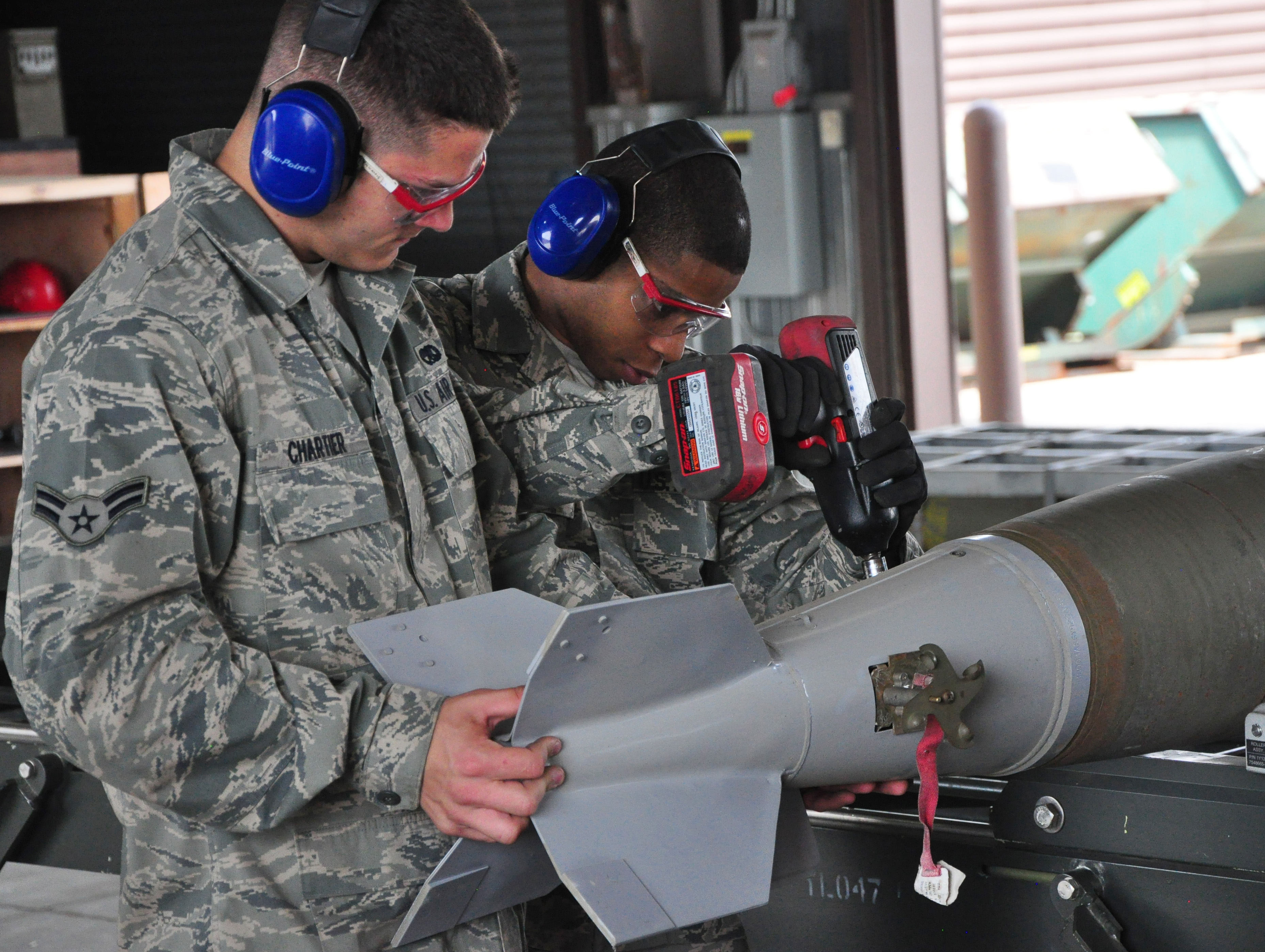 Bombs away: Airmen work together to build, load munitions > Osan Air ...