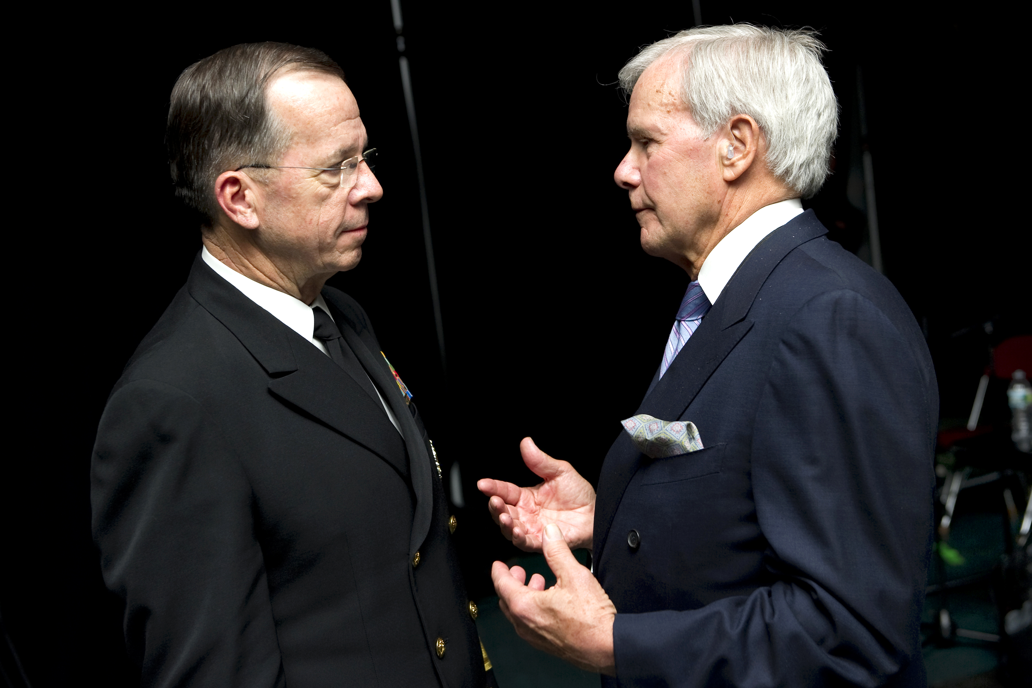 Navy. Adm. Mike Mullen, chairman of the Joint Chiefs of Staff, speaks ...