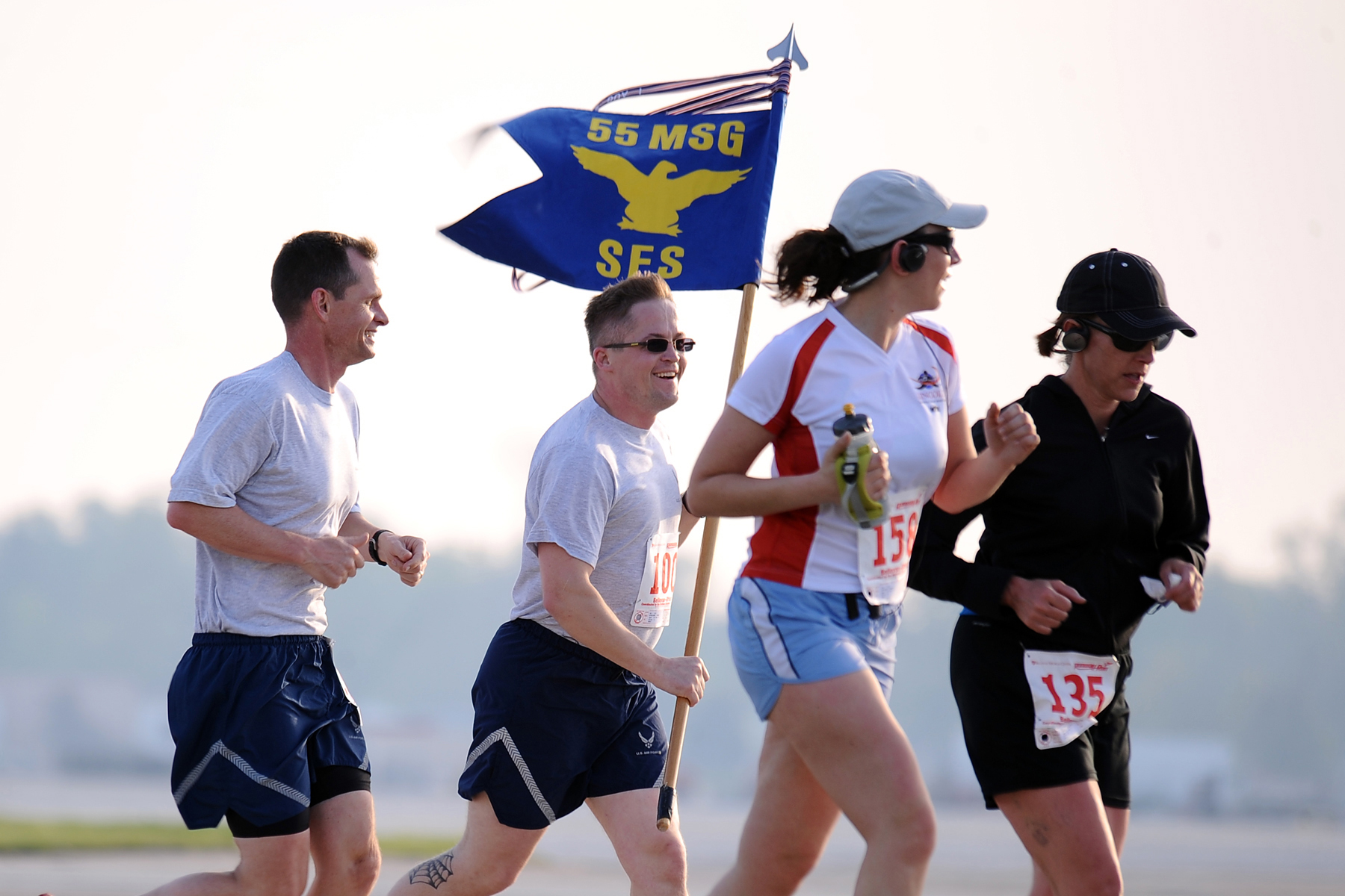 Runway Run runners see a unique side of Offutt > Offutt Air Force Base ...