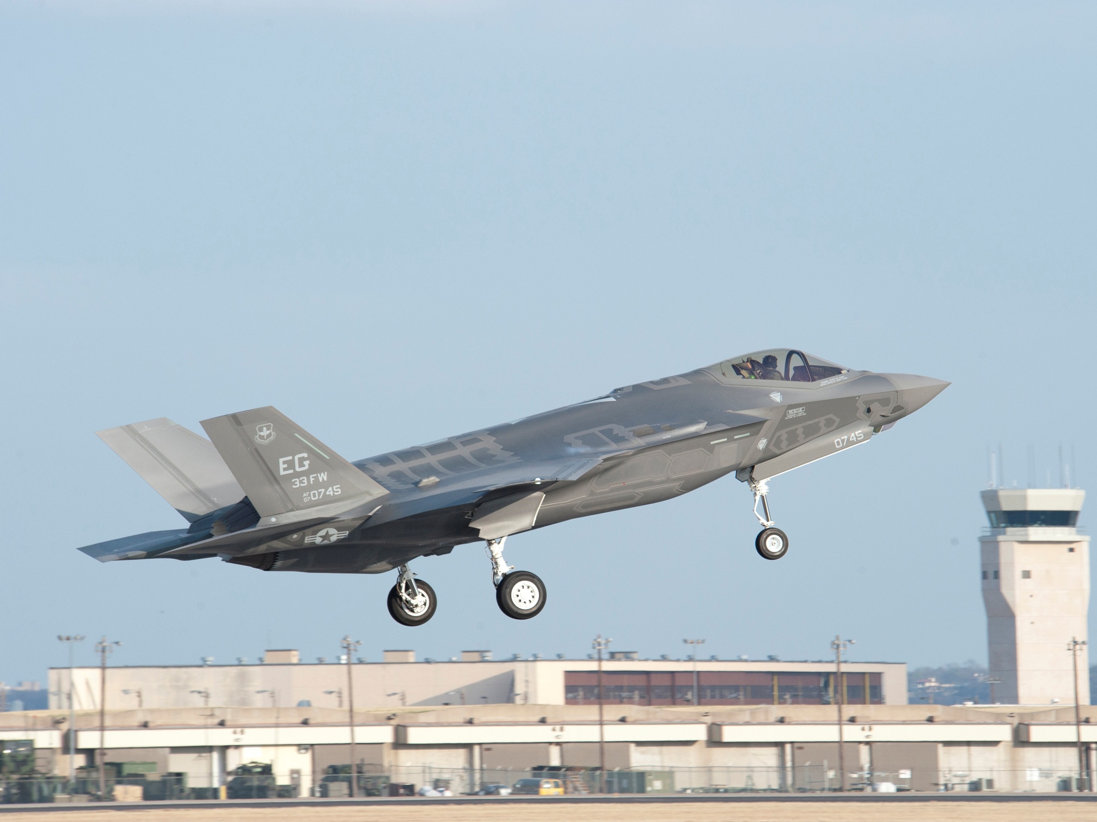 First production F-35A destined for Eglin completes first flight ...