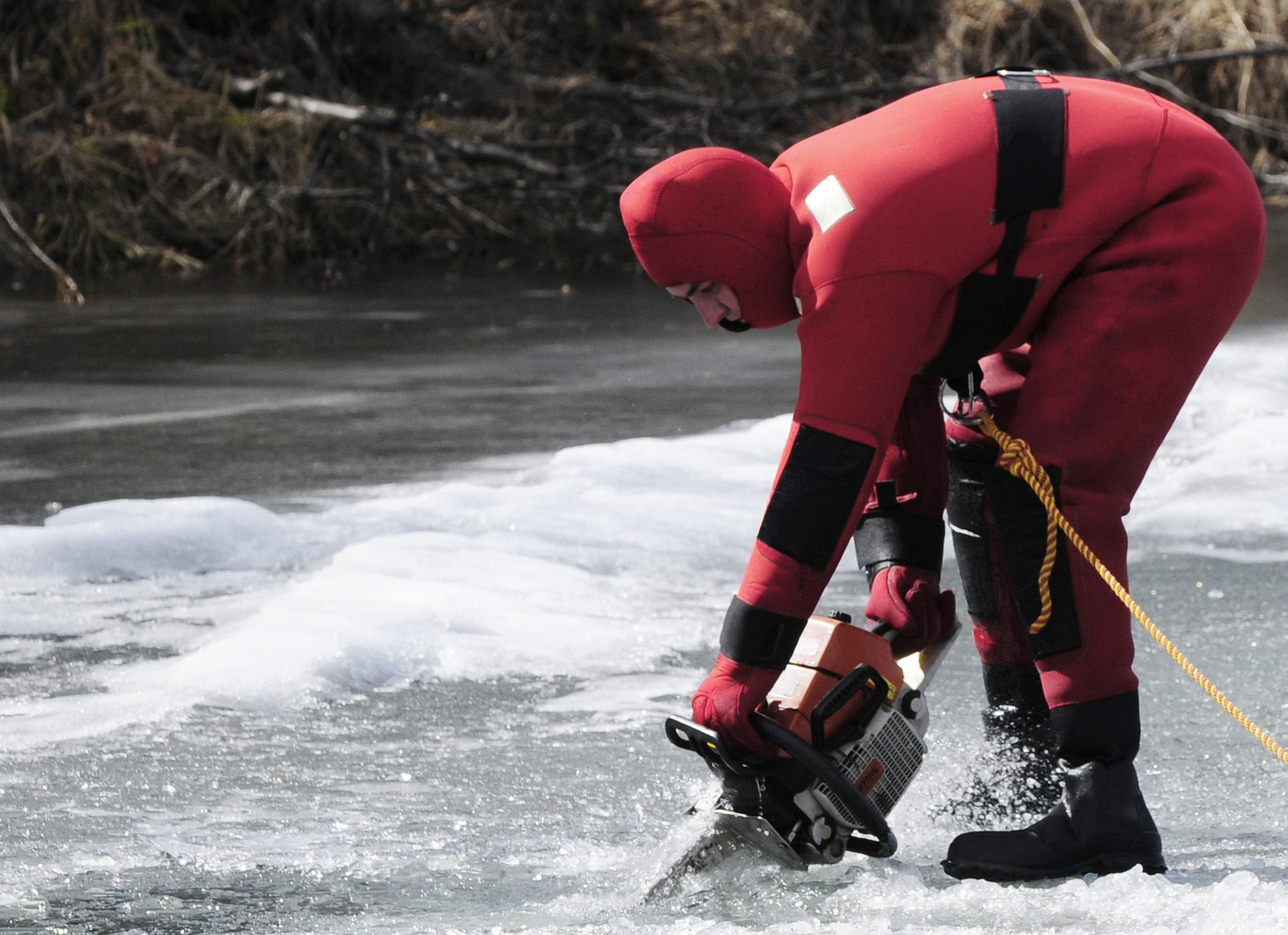 Fire beats ice when ice isn't nice > Eielson Air Force Base > Display