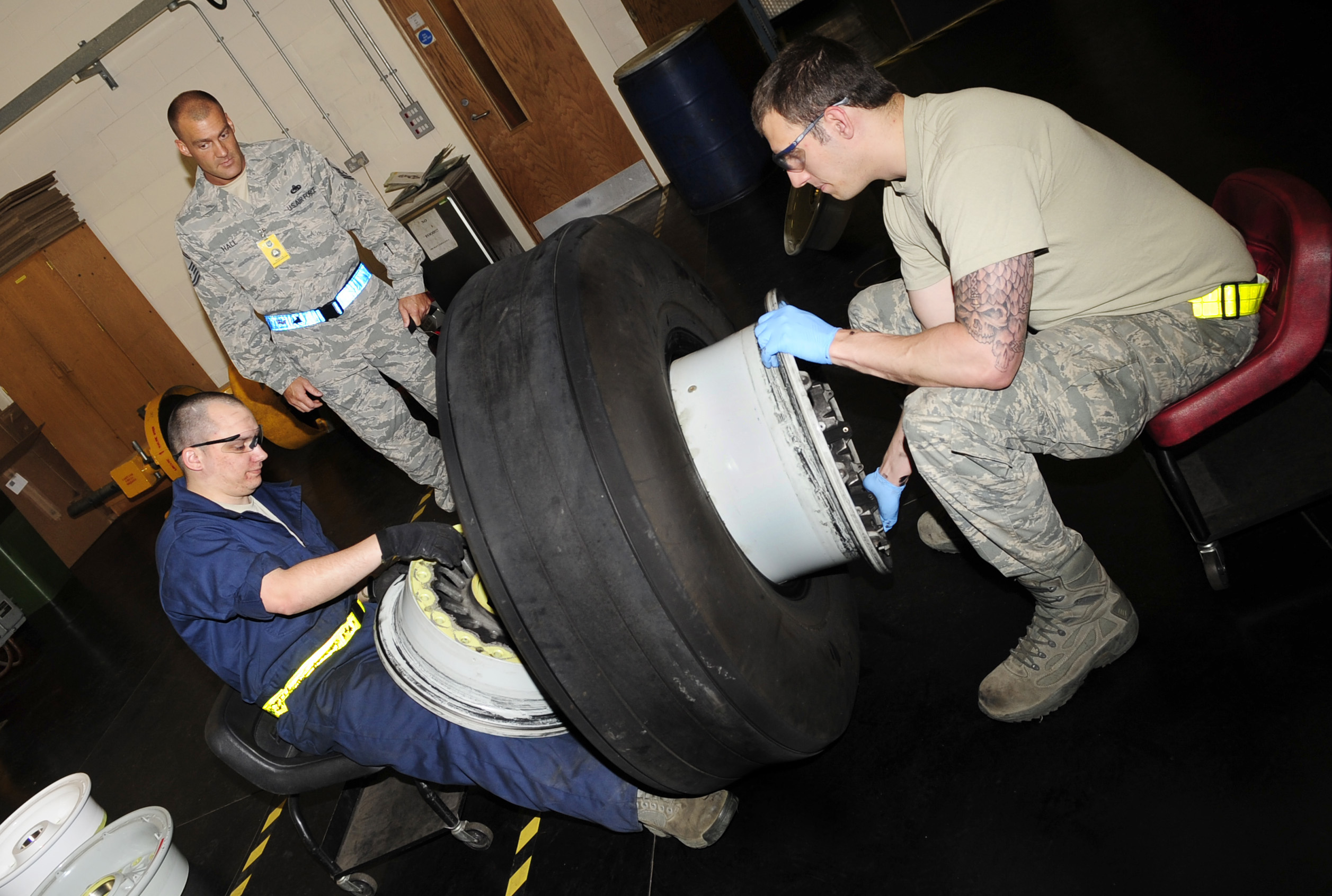 Compliance inspection racks 100th ARW against Air Force standards ...