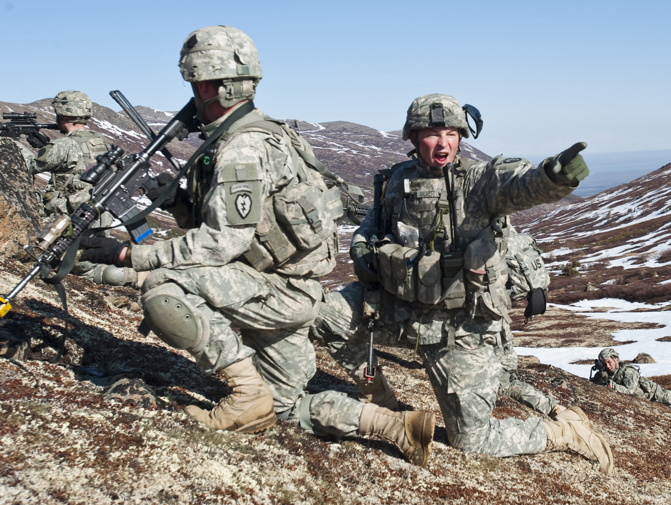 Geronimo Soldiers participate in air raid