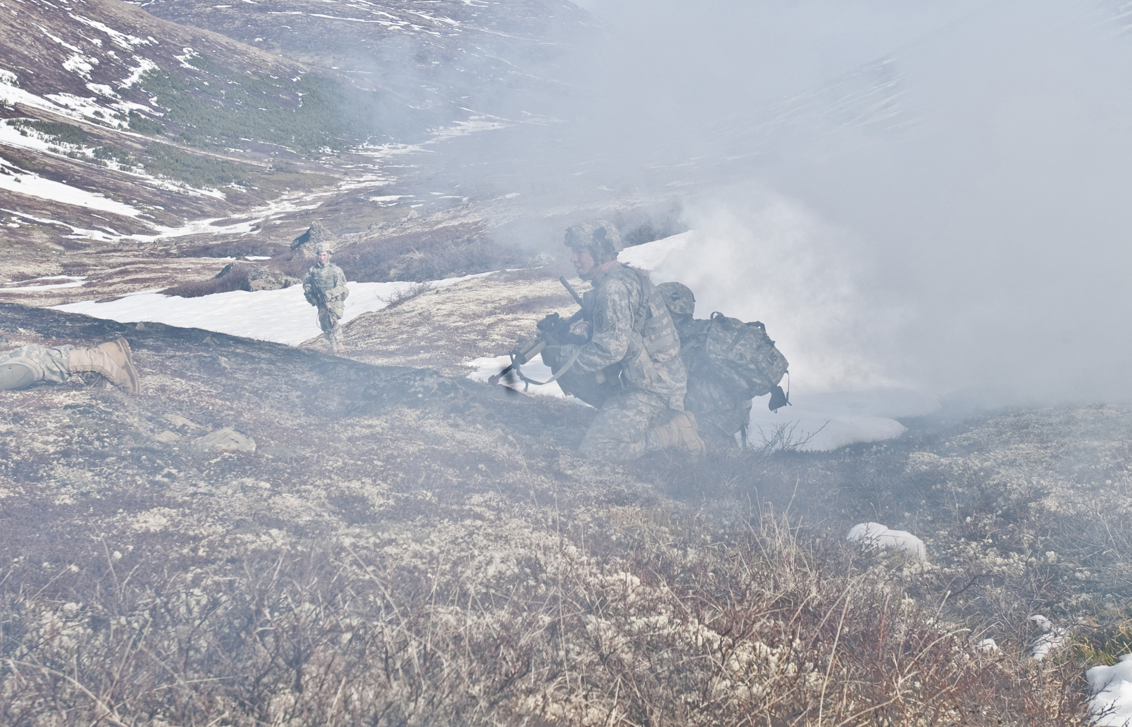 Geronimo Soldiers participate in air raid
