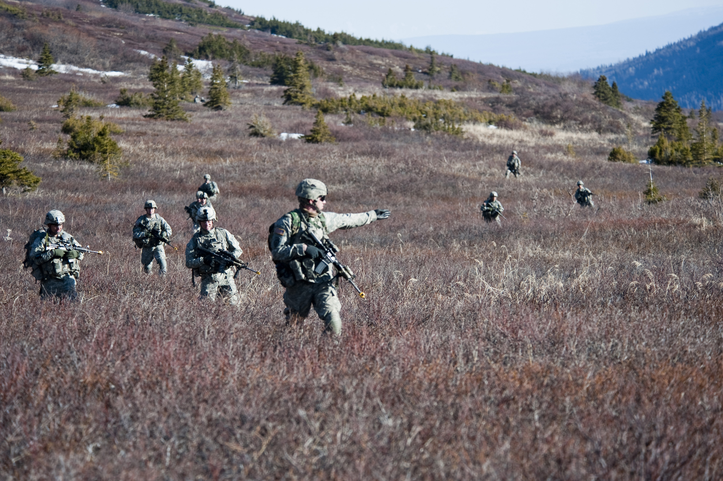 Geronimo Soldiers participate in air raid