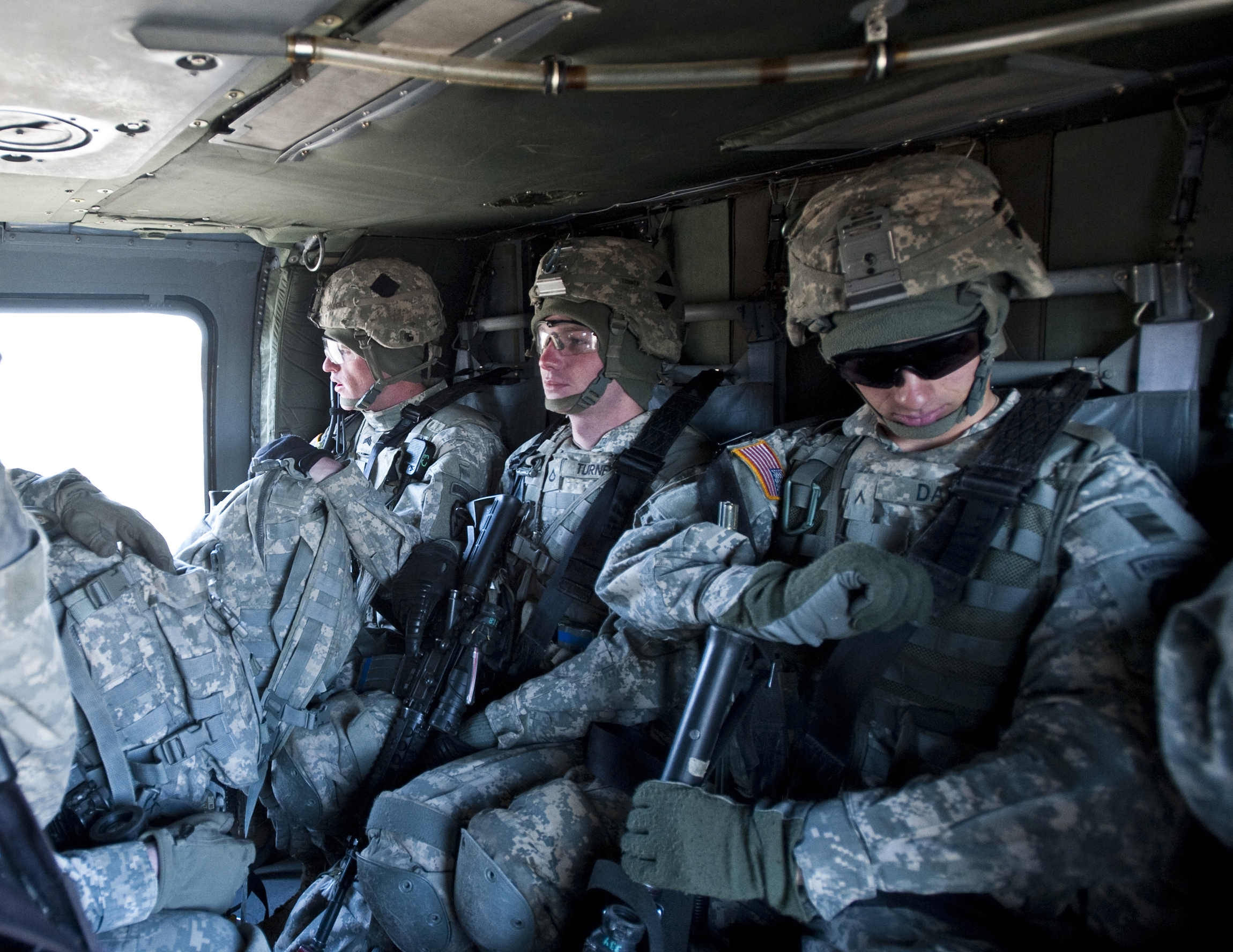 Geronimo Soldiers participate in air raid