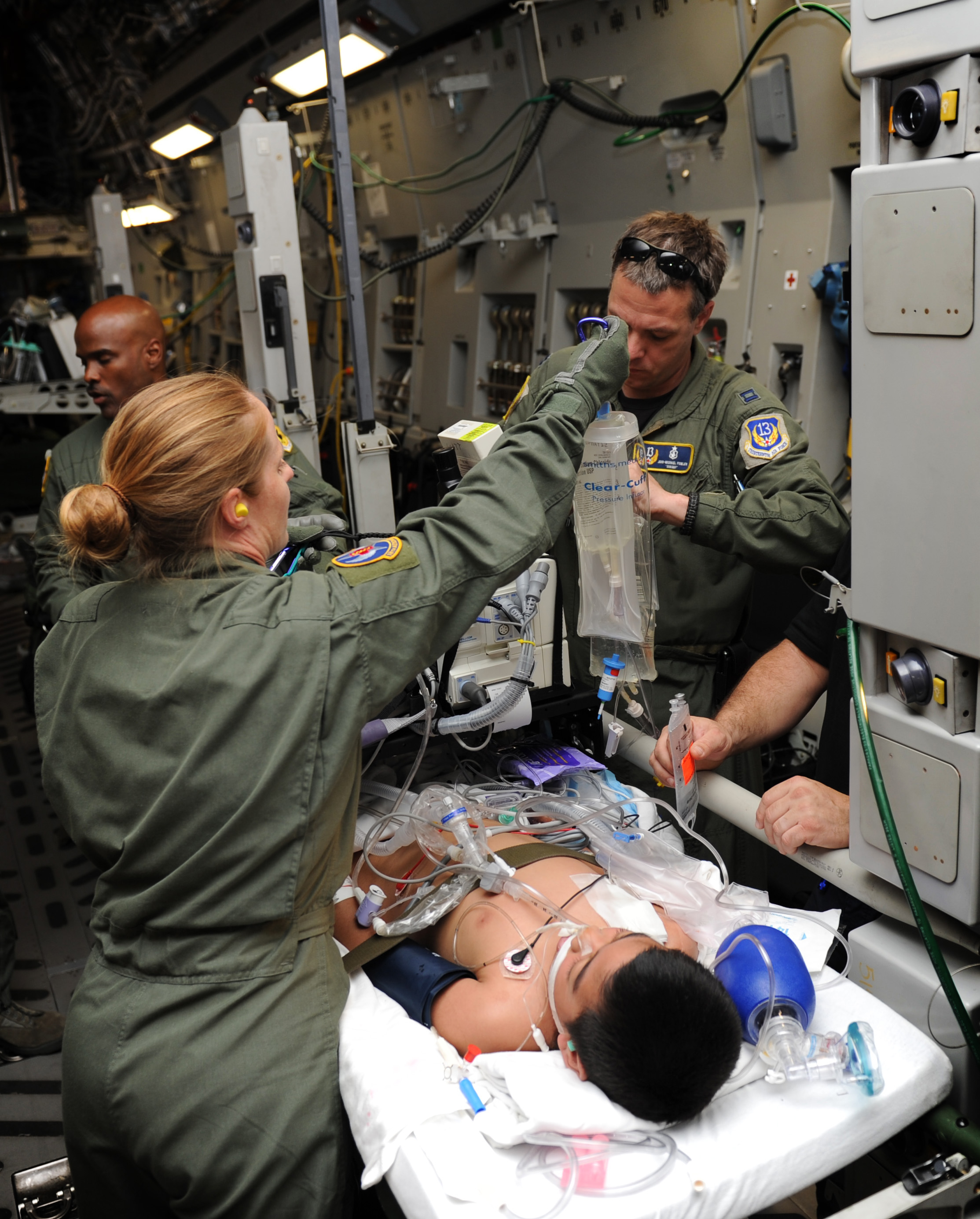 535th AS,13th AF and 18th AES execute life-saving MedEvac mission from ...