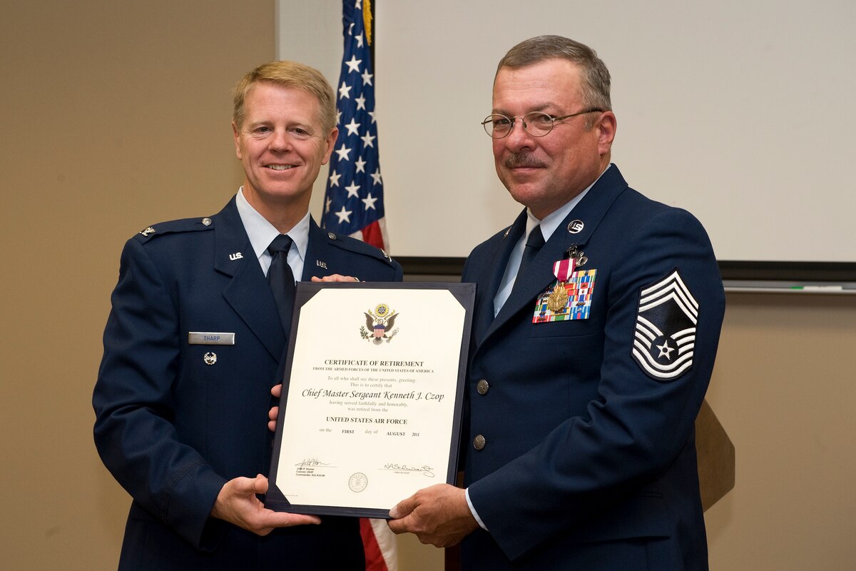 13th ASOS chief retires > Peterson and Schriever Space Force Base > Display