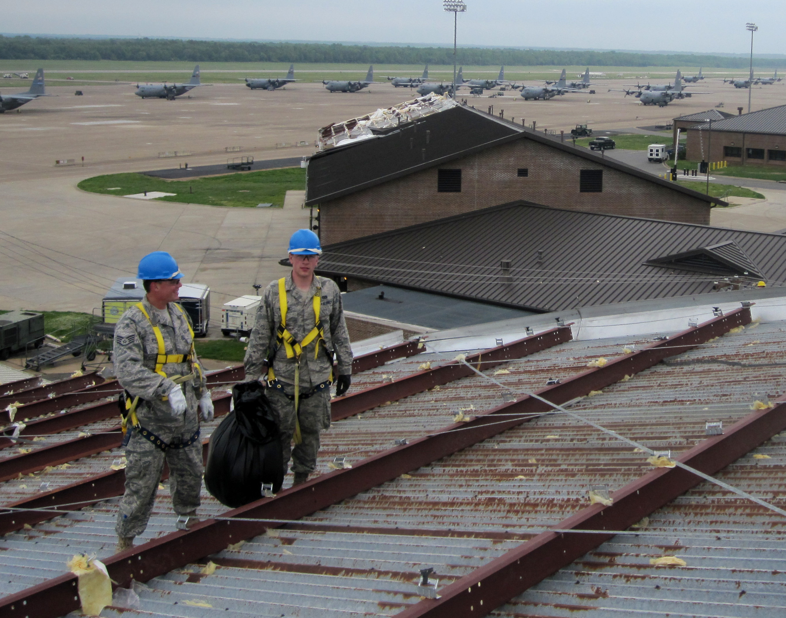 375th CES helps Little Rock AFB after twister > Scott Air Force Base > News