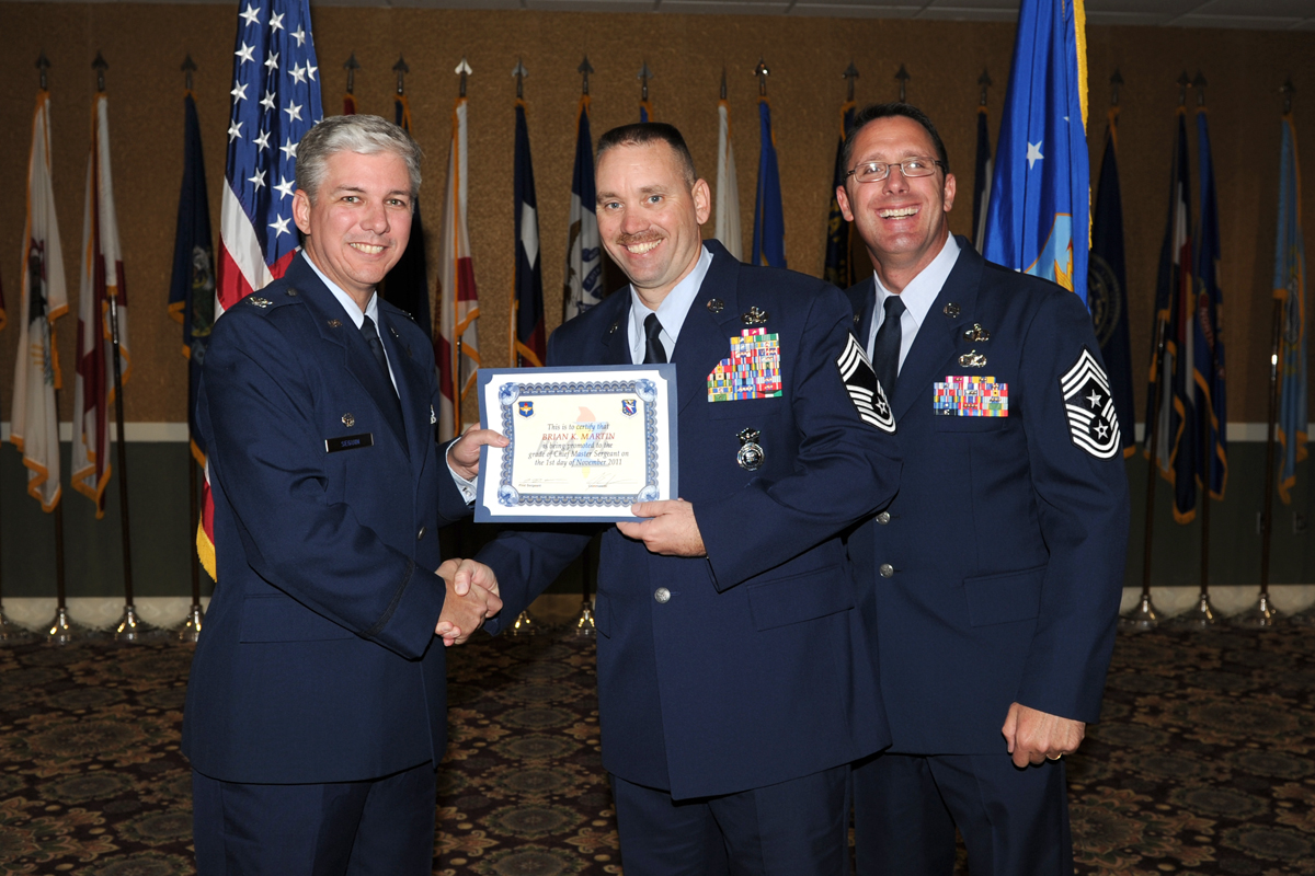 Enlisted promotions ceremony held at Kaye