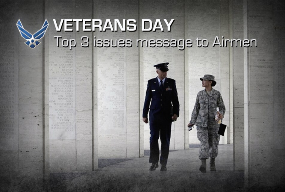 Air Force leaders issue Veterans Day message > Marine Corps Base ...