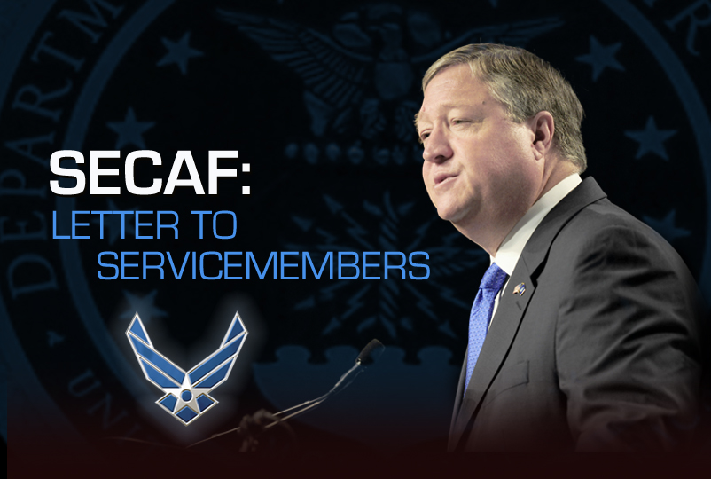 SECAF: Letter to Servicemembers