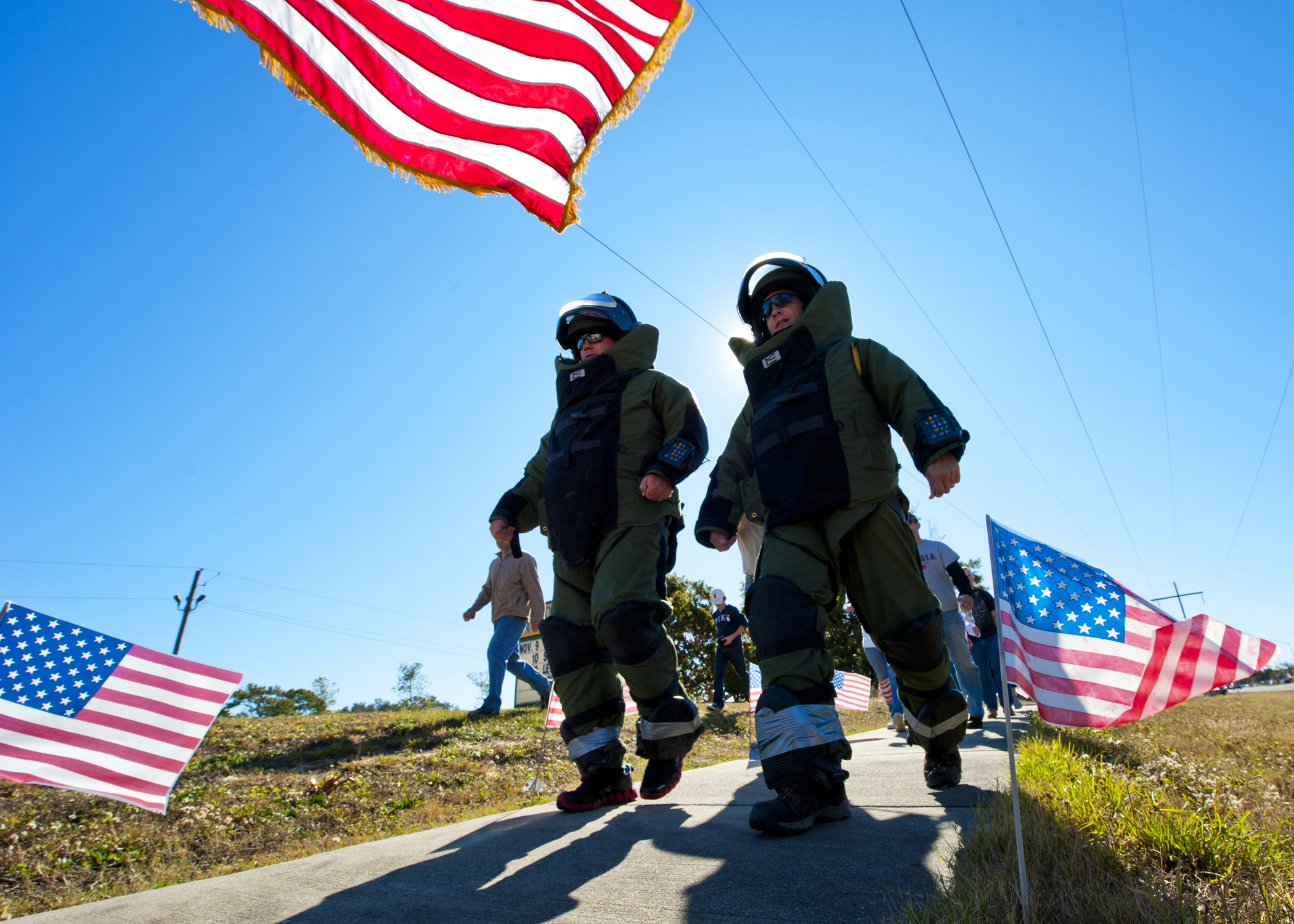 Army EOD Veteran's Day walk