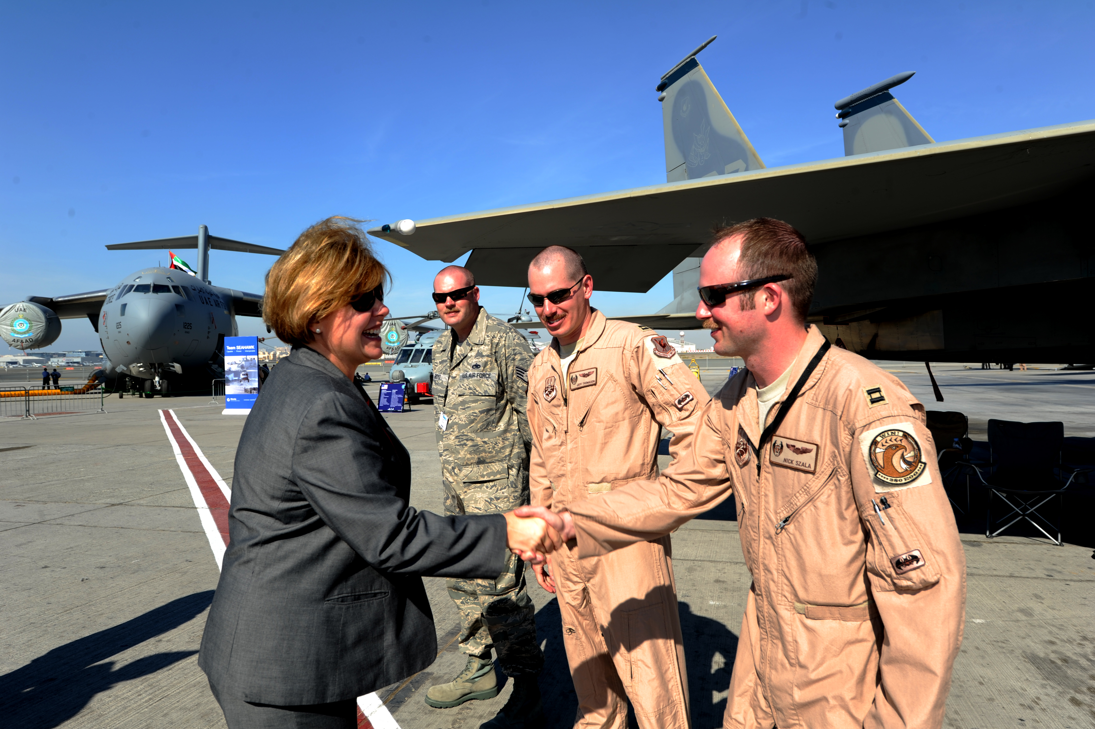 CSAF, AFCENT commander highlight partnership in 2011 Dubai Airshow ...