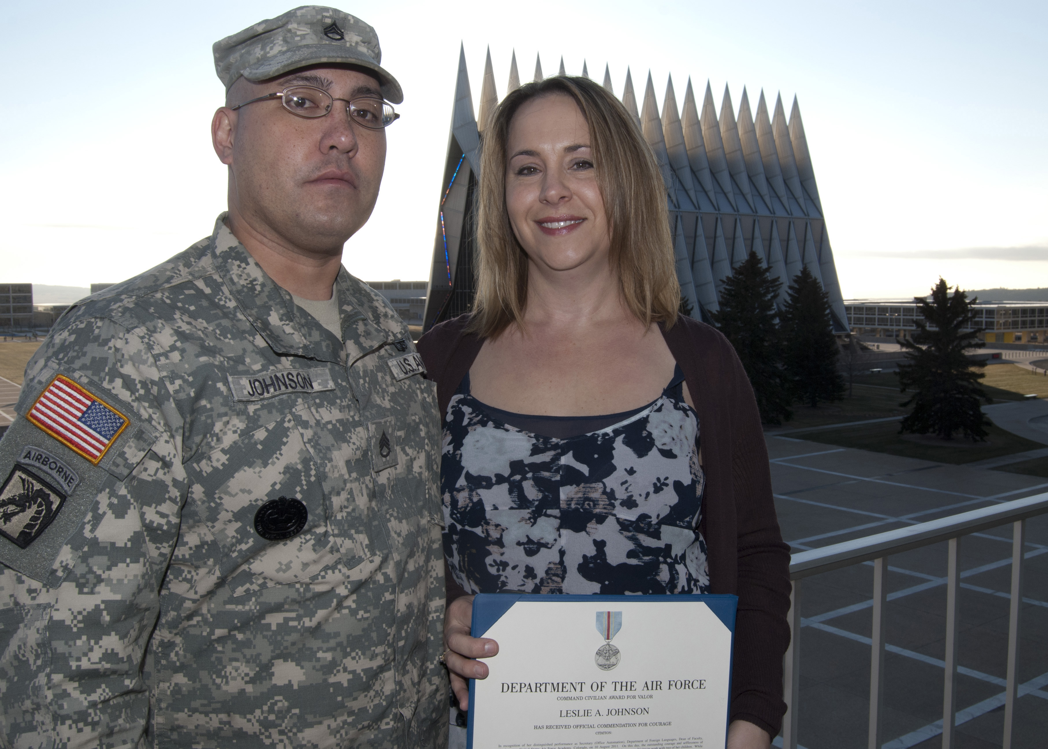 Academy civilian receives valor award > U.S. Air Force Academy > News ...