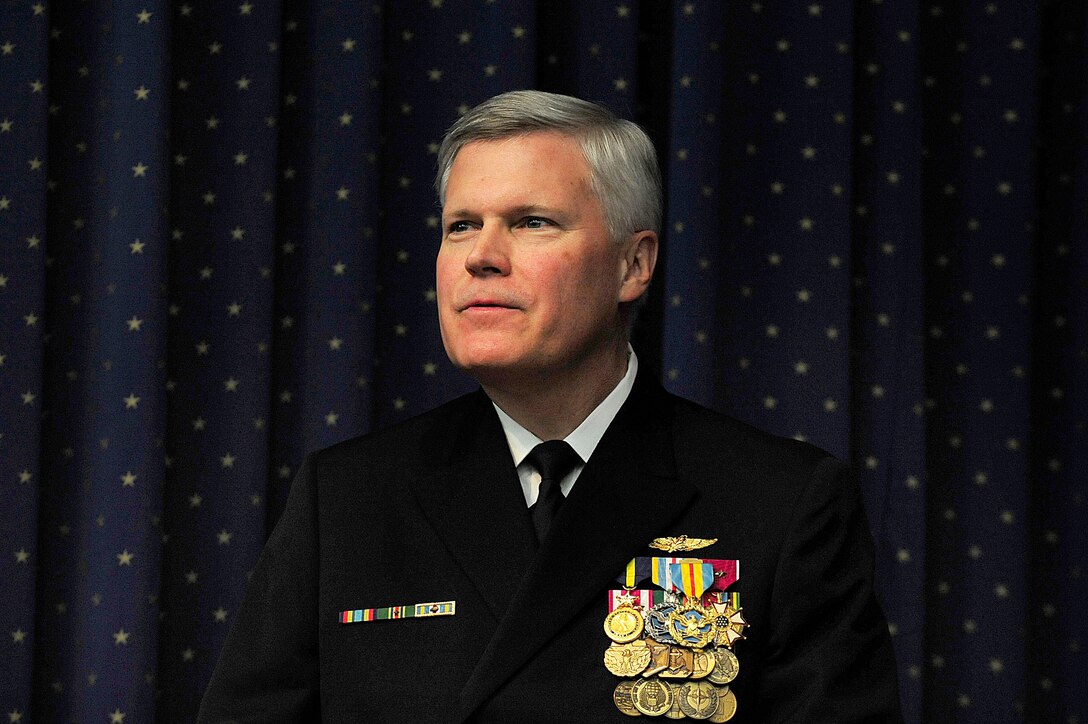 Outgoing Defense Logistics Agency director Navy Vice Adm. Alan S ...
