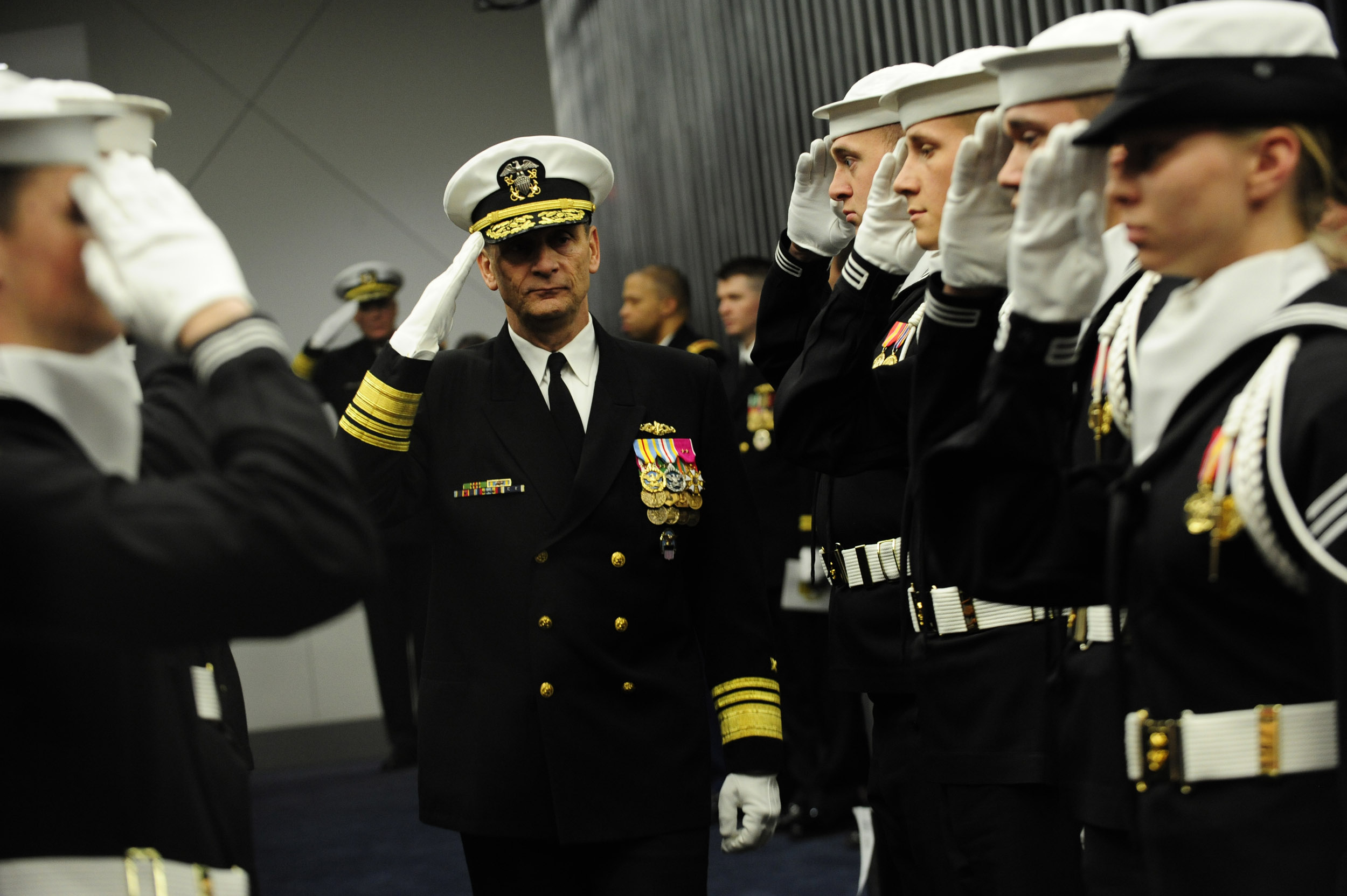 Incoming Defense Logistics Agency director Navy Vice Adm. Mark D ...