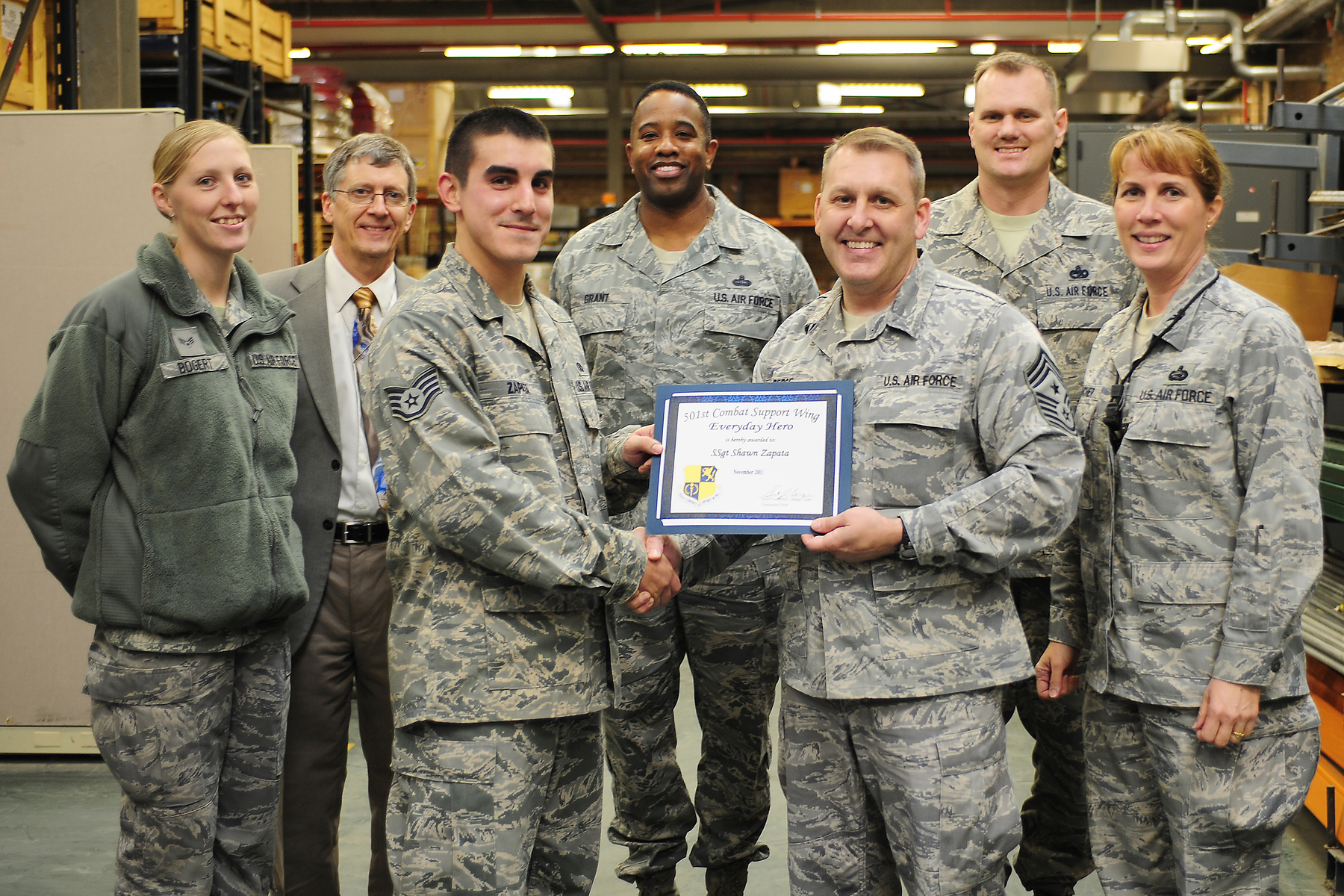 501st CSW Everyday Hero > 501st Combat Support Wing > Article Display