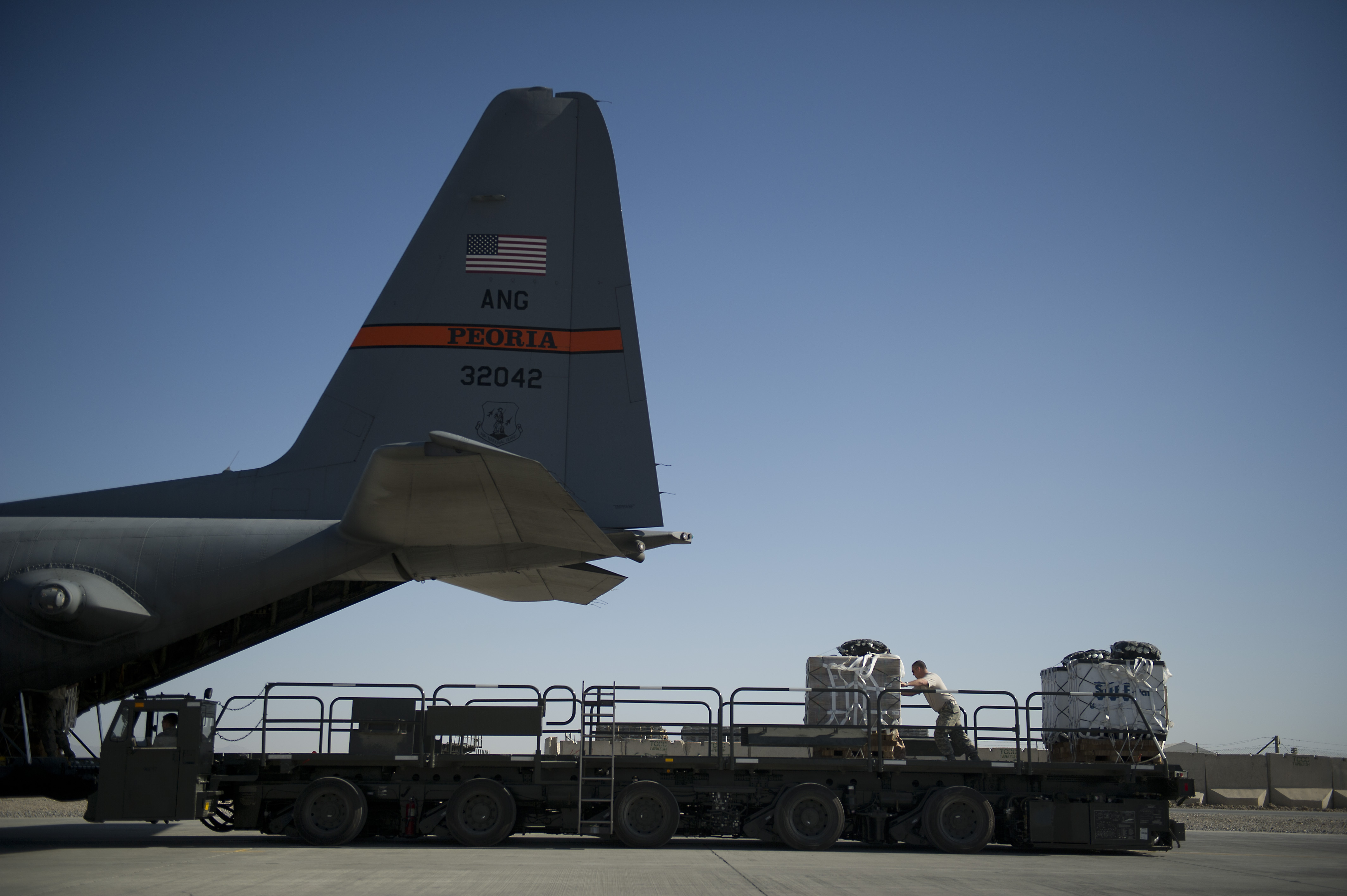 Air Force airdrops forklift at remote base > Air Mobility Command ...