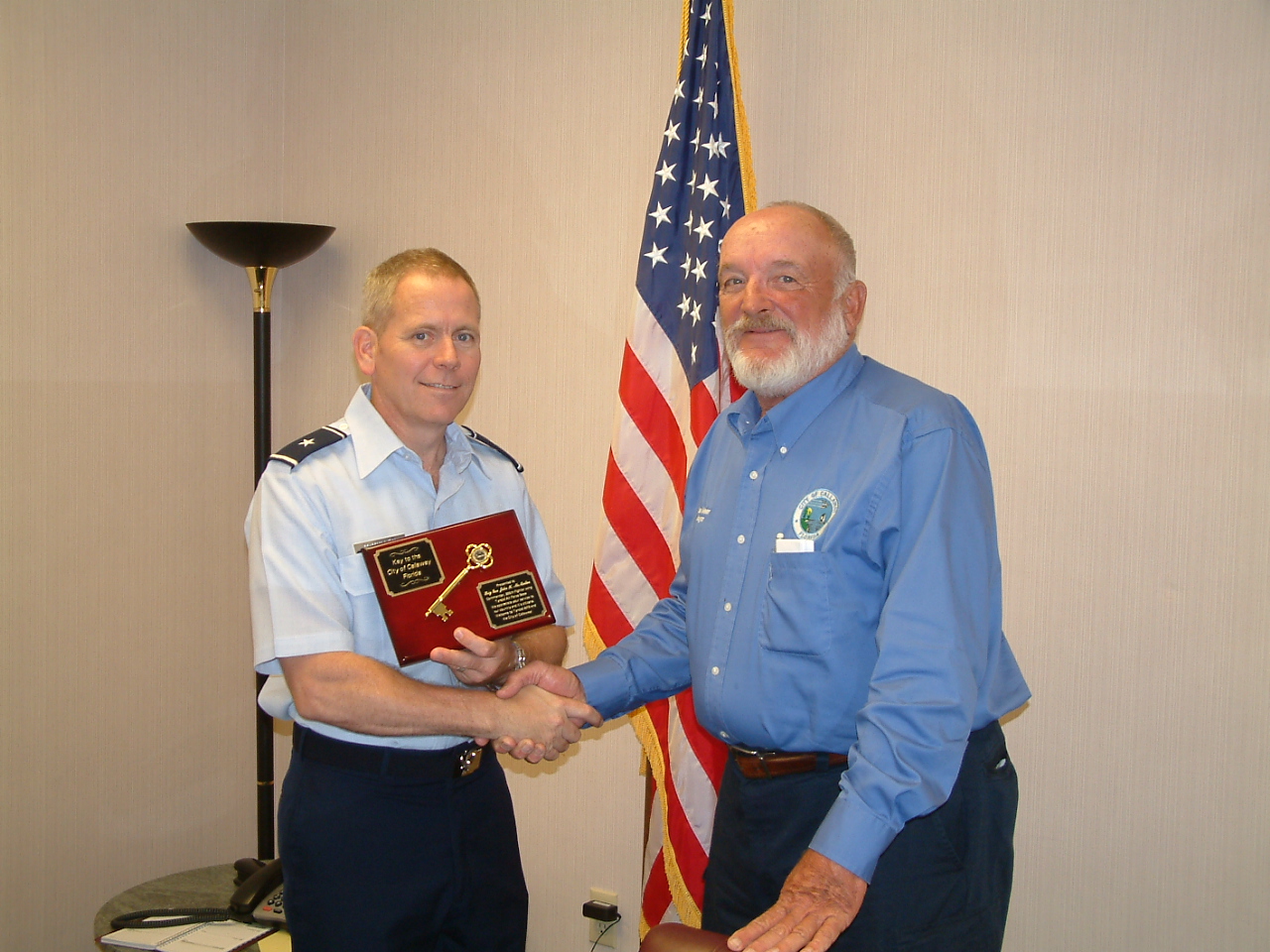 Brig. Gen. McMullen presented with key to Callaway