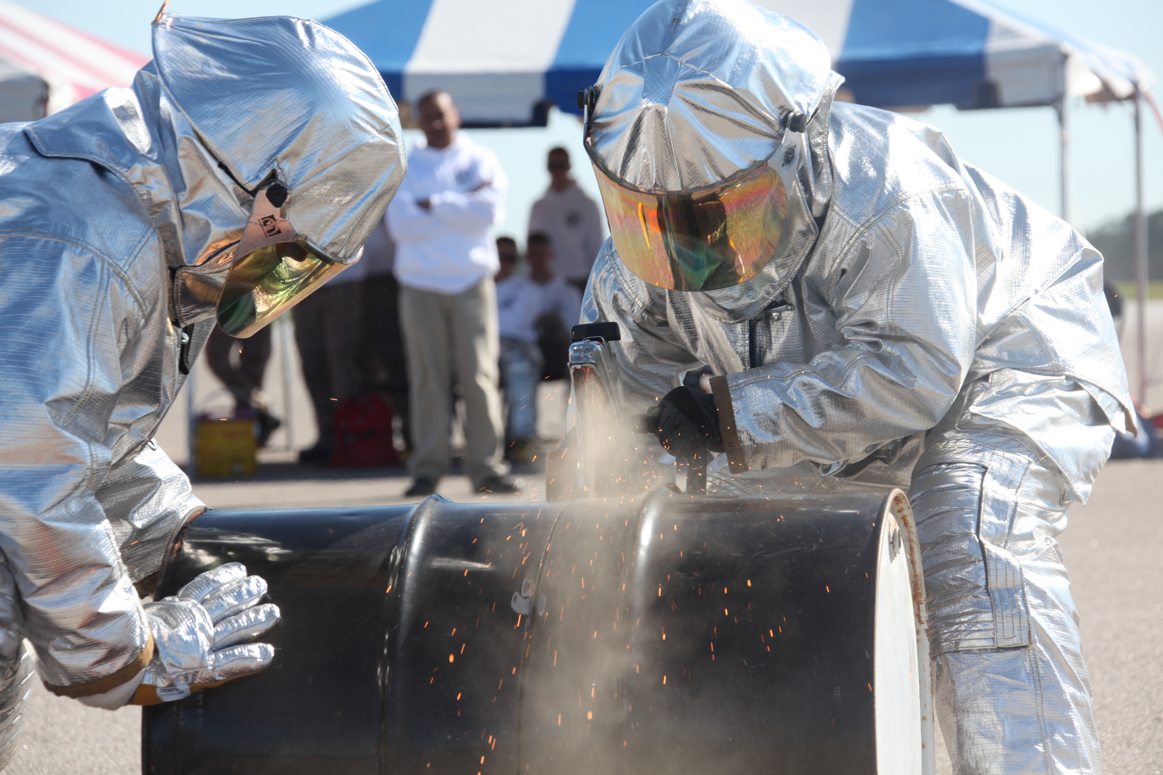 Step up to the fire: Cherry Point hosts 25th annual aircraft rescue ...
