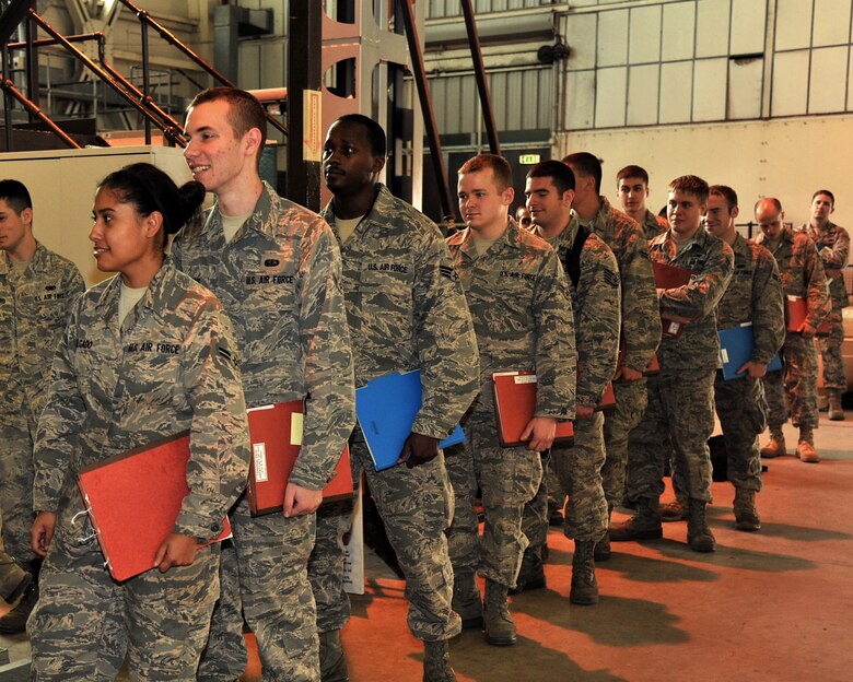 Airmen process mobility line, prepare to deploy to 'Base X' > Royal Air ...