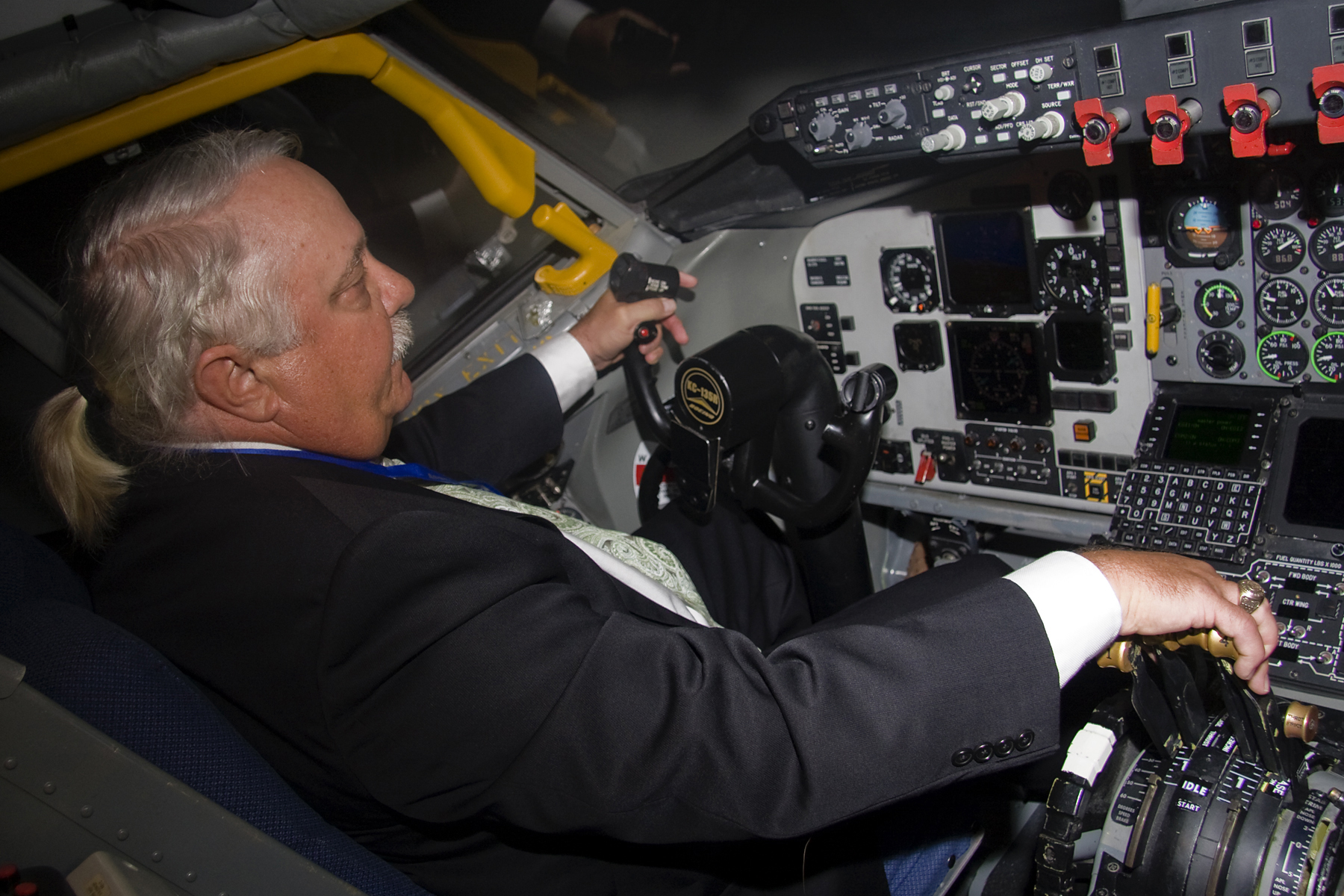 Grissom taking off from Grissom