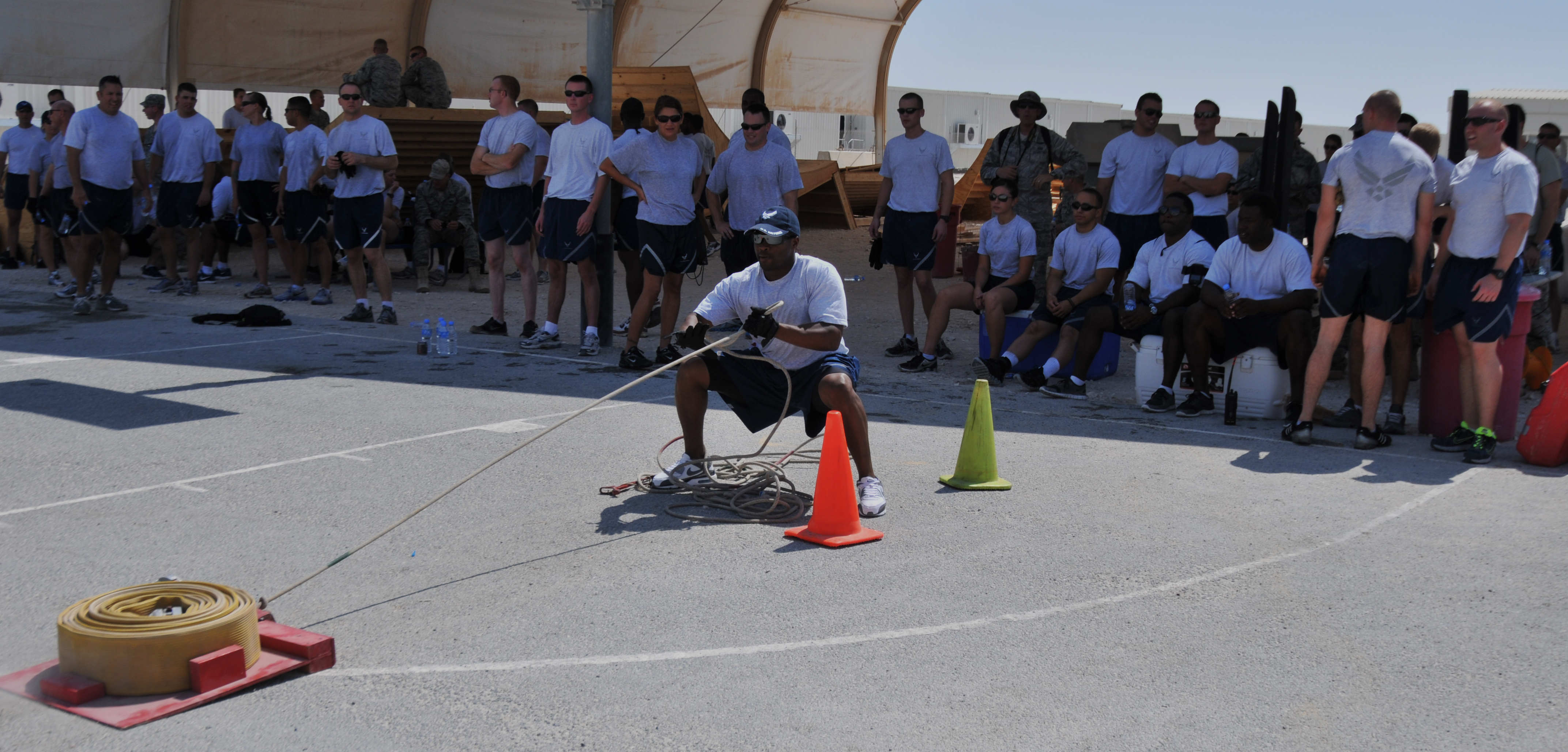 Airmen, Soldiers extinguish flames at fire muster > U.S. Air Forces ...