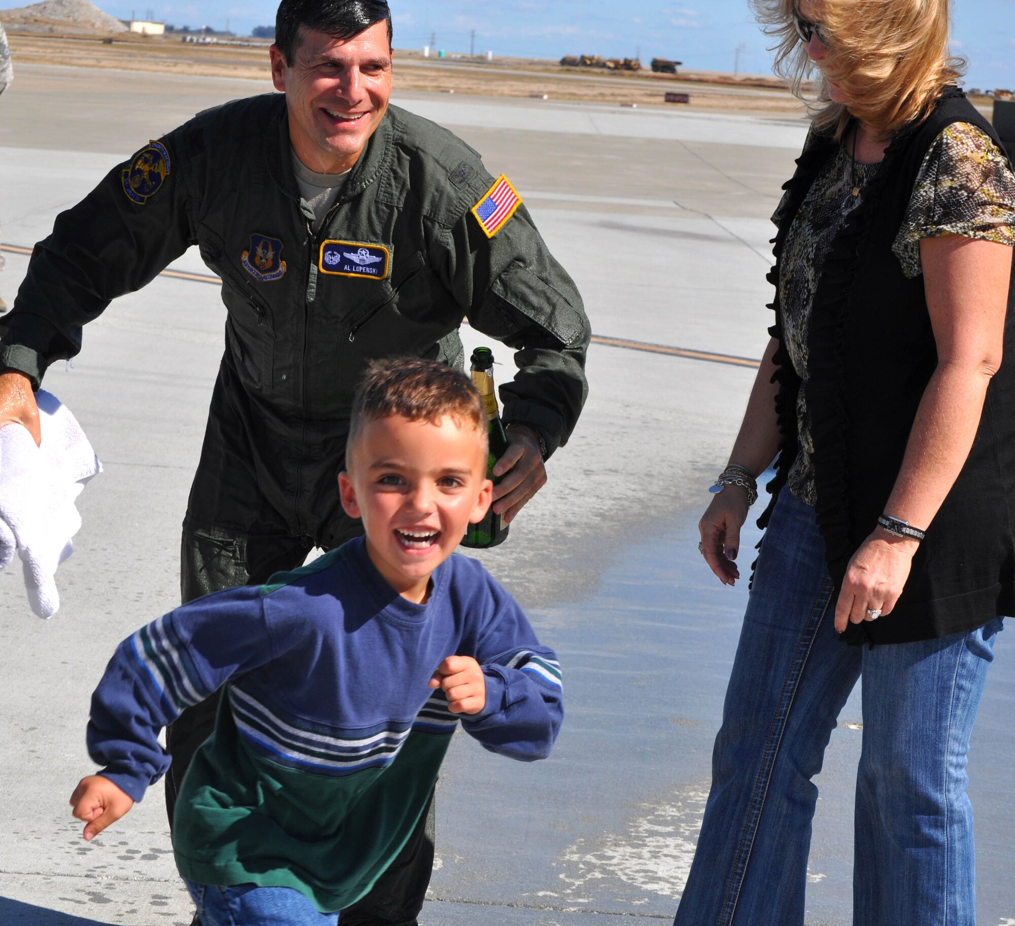 349th Operations Group Commander has "fini" flight prior to moving on ...