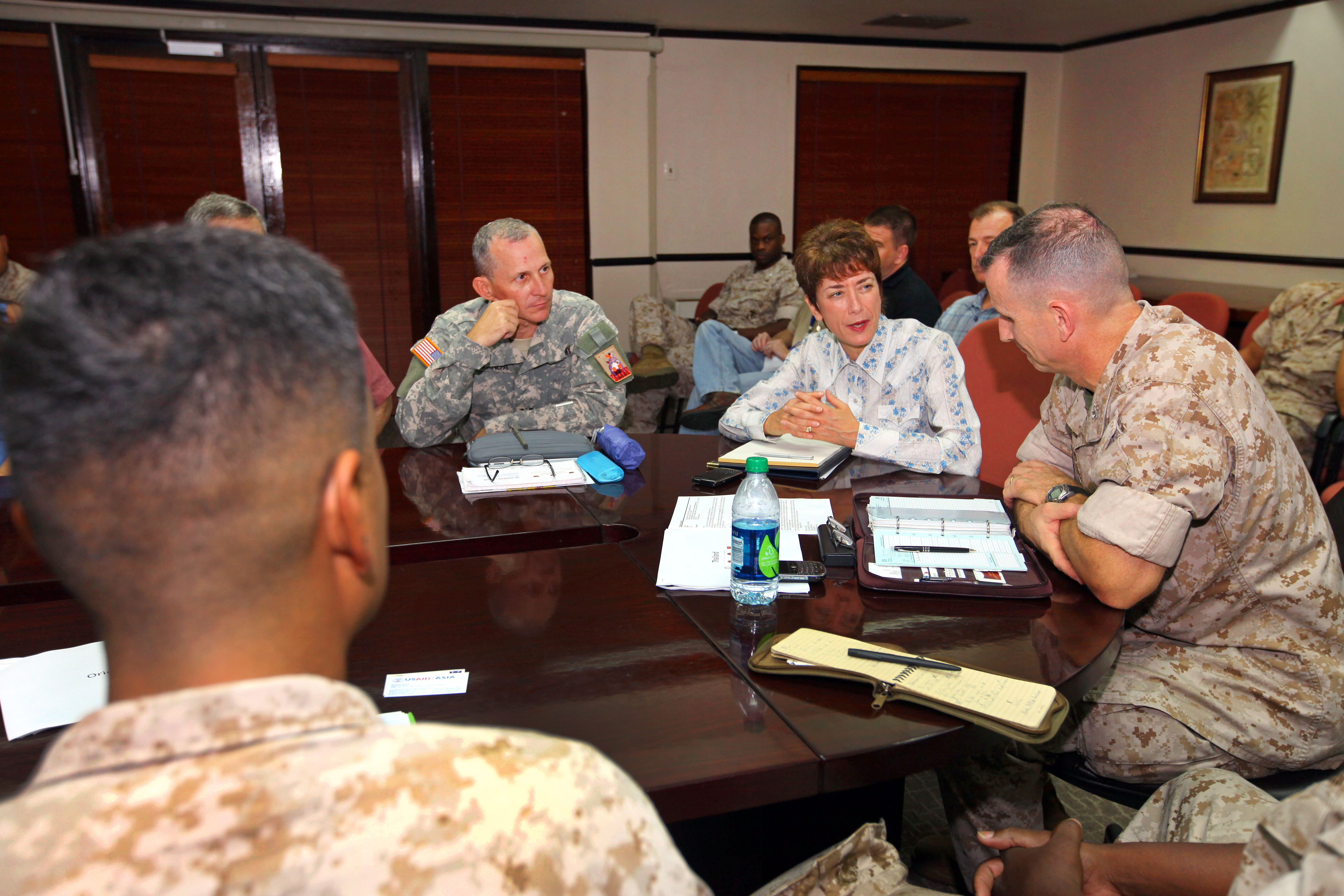 U.S. Army Col. Al Swanda, chief of the Joint U.S. Military Advisory ...