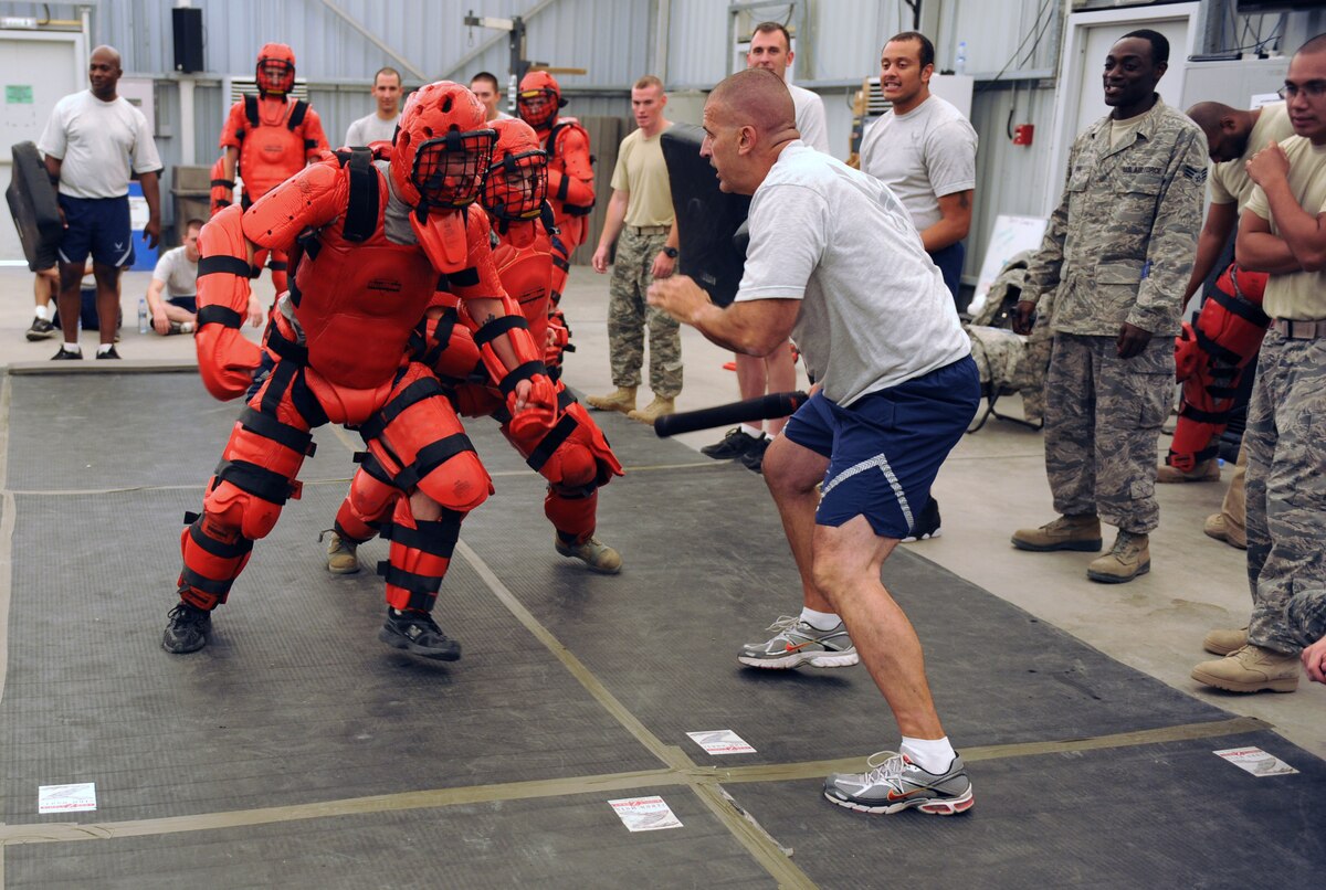 Red men challenge force protection personnel > U.S. Air Forces Central ...