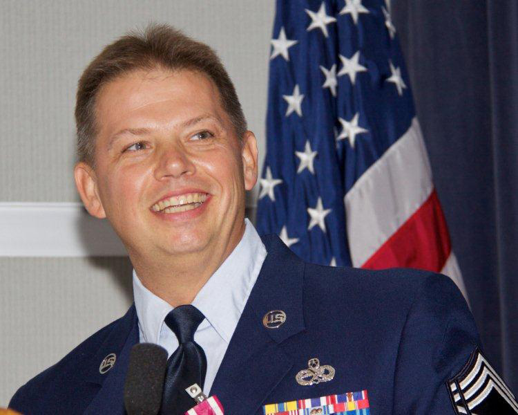 Chief Master Sgt. Steven Stinsky promotion ceremony Sept. 18, 2011