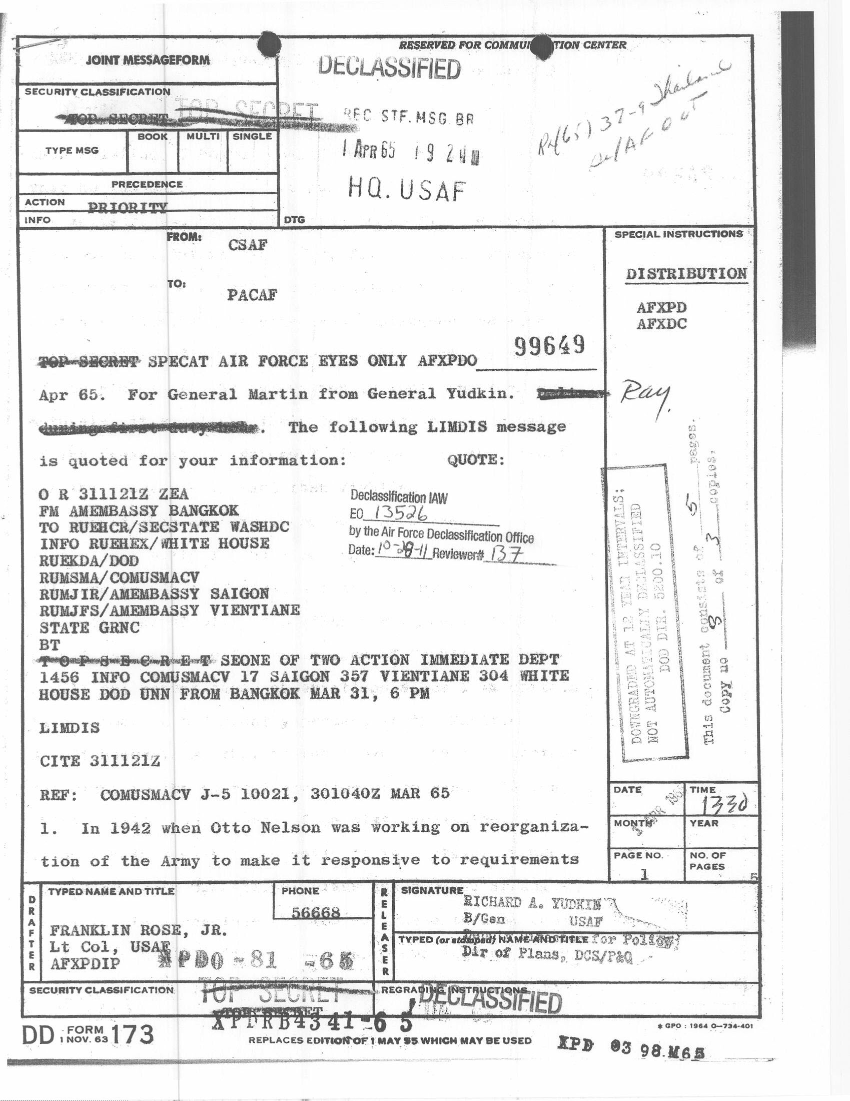 The Nasa War Document