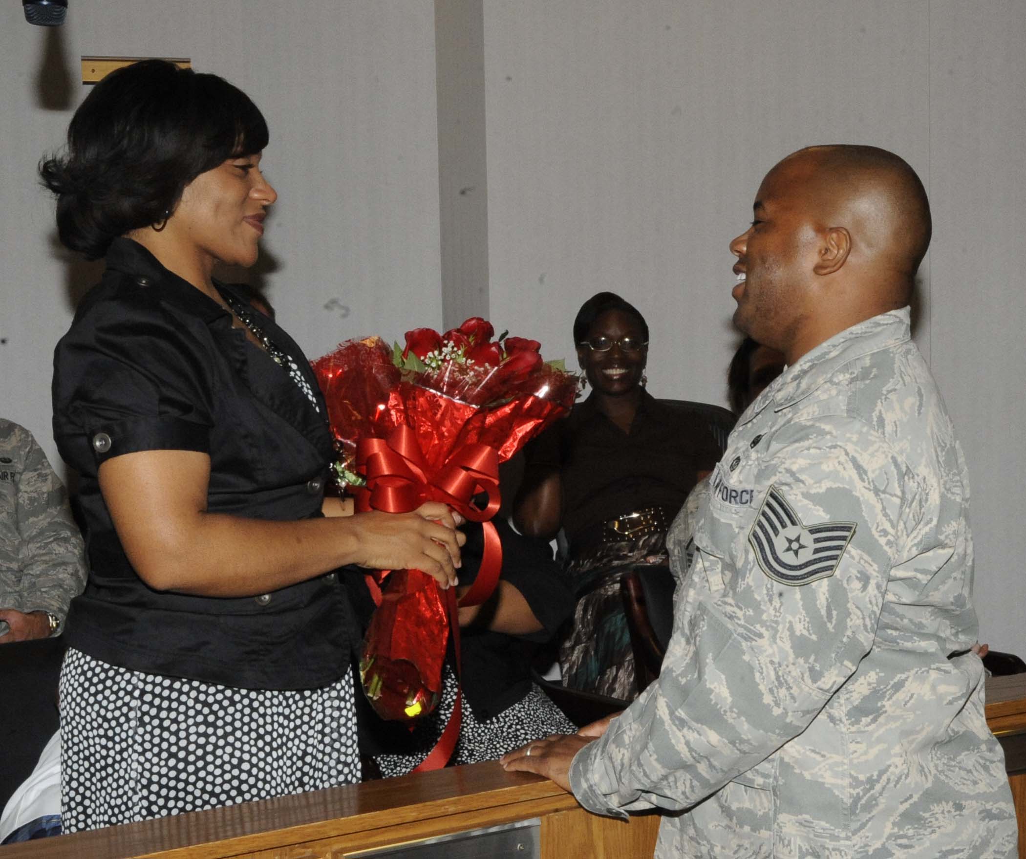 Airman celebrates promotion via VTC > Barksdale Air Force Base > Display