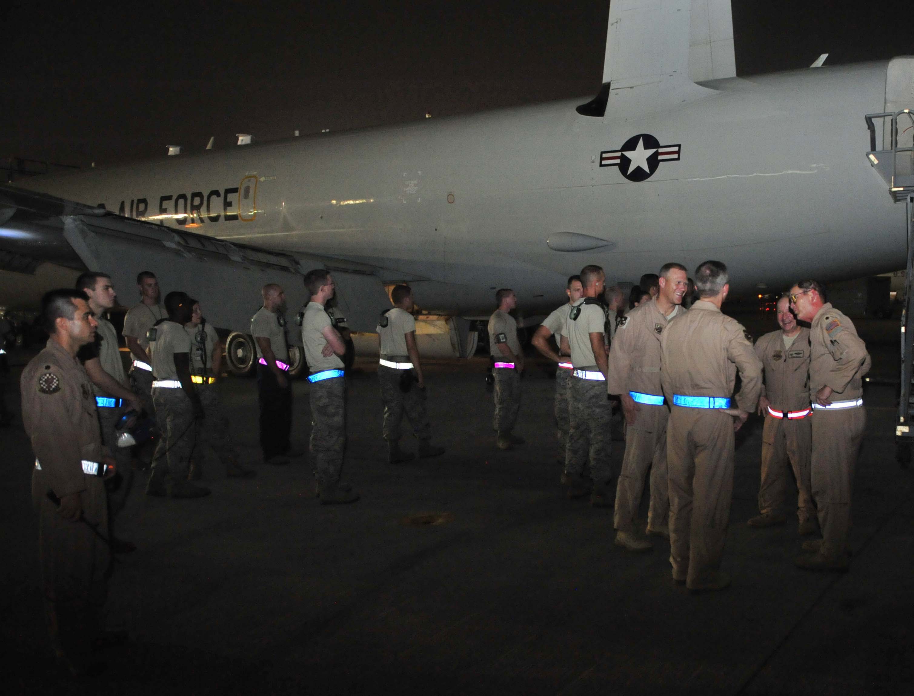 Deployed officer sets all-time record for flying hours in E-3 Sentry ...