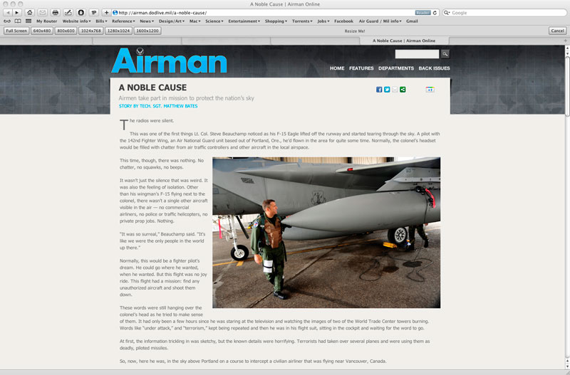 A NOBLE CAUSE > 142nd Wing > Article Display