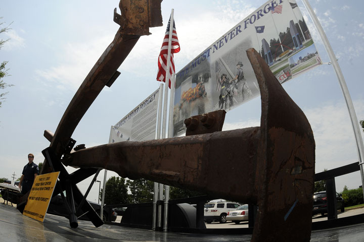 9/11 Memorial steal beams displayed at McEntire