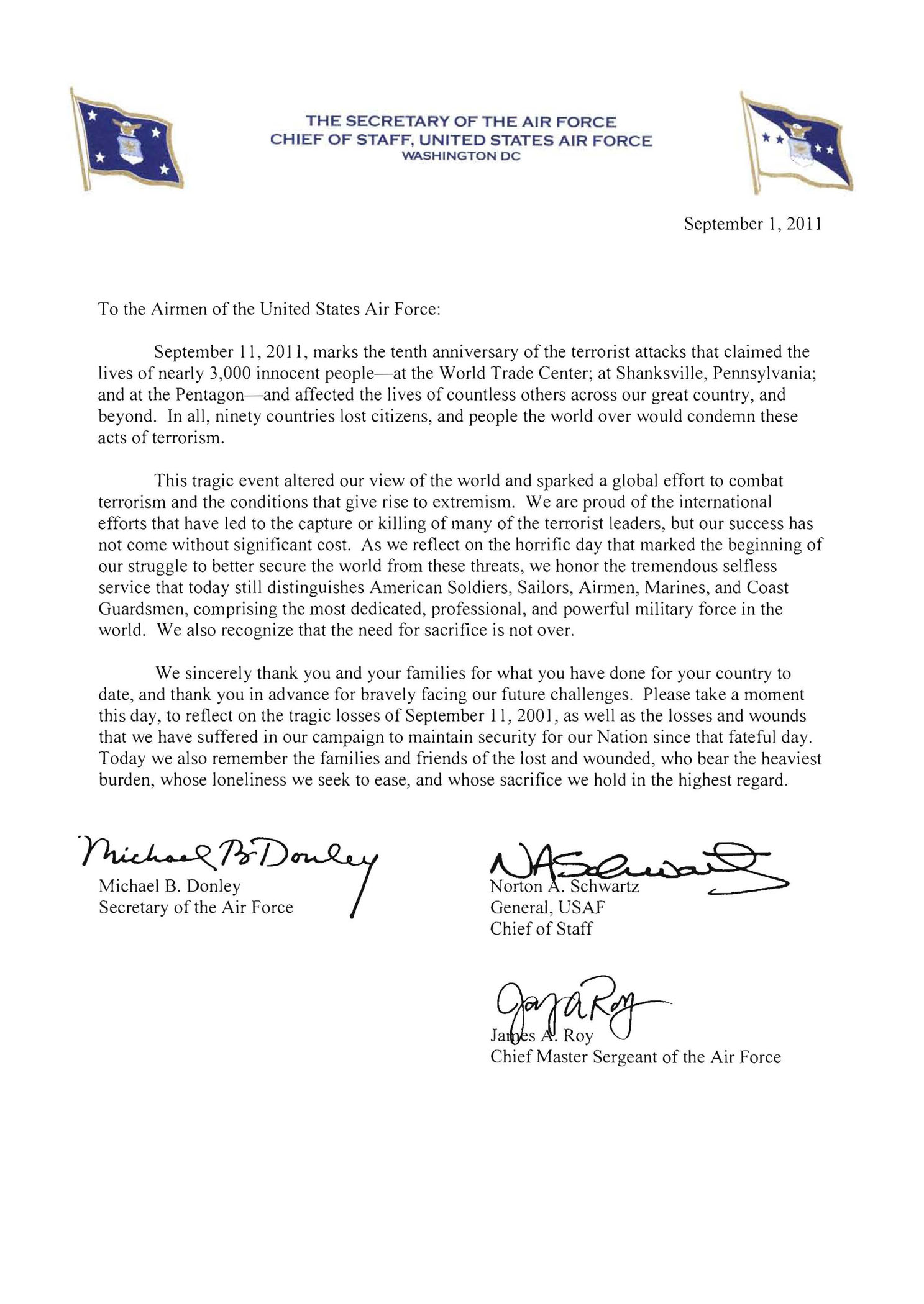 9/11 Anniversary - Thank you to you, your families > 349th Air Mobility ...