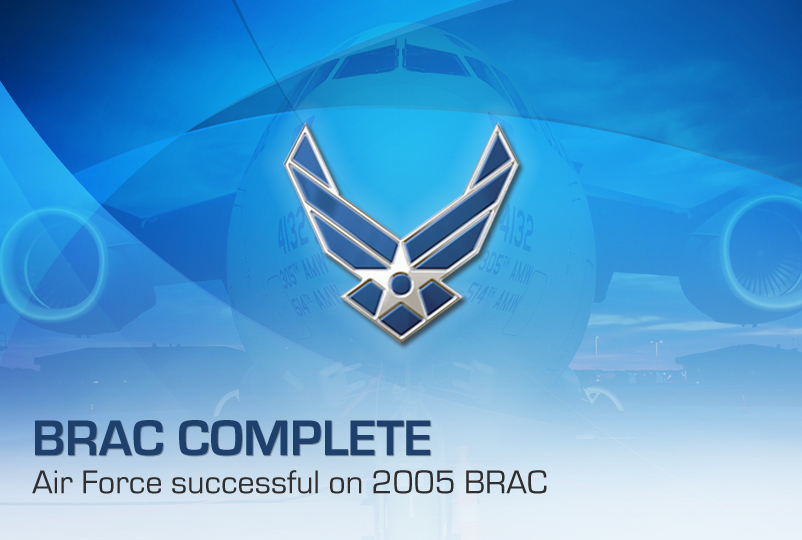 Air Force completes action on 2005 BRAC > Air Force > Article Display