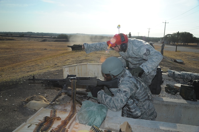 Machine gun training