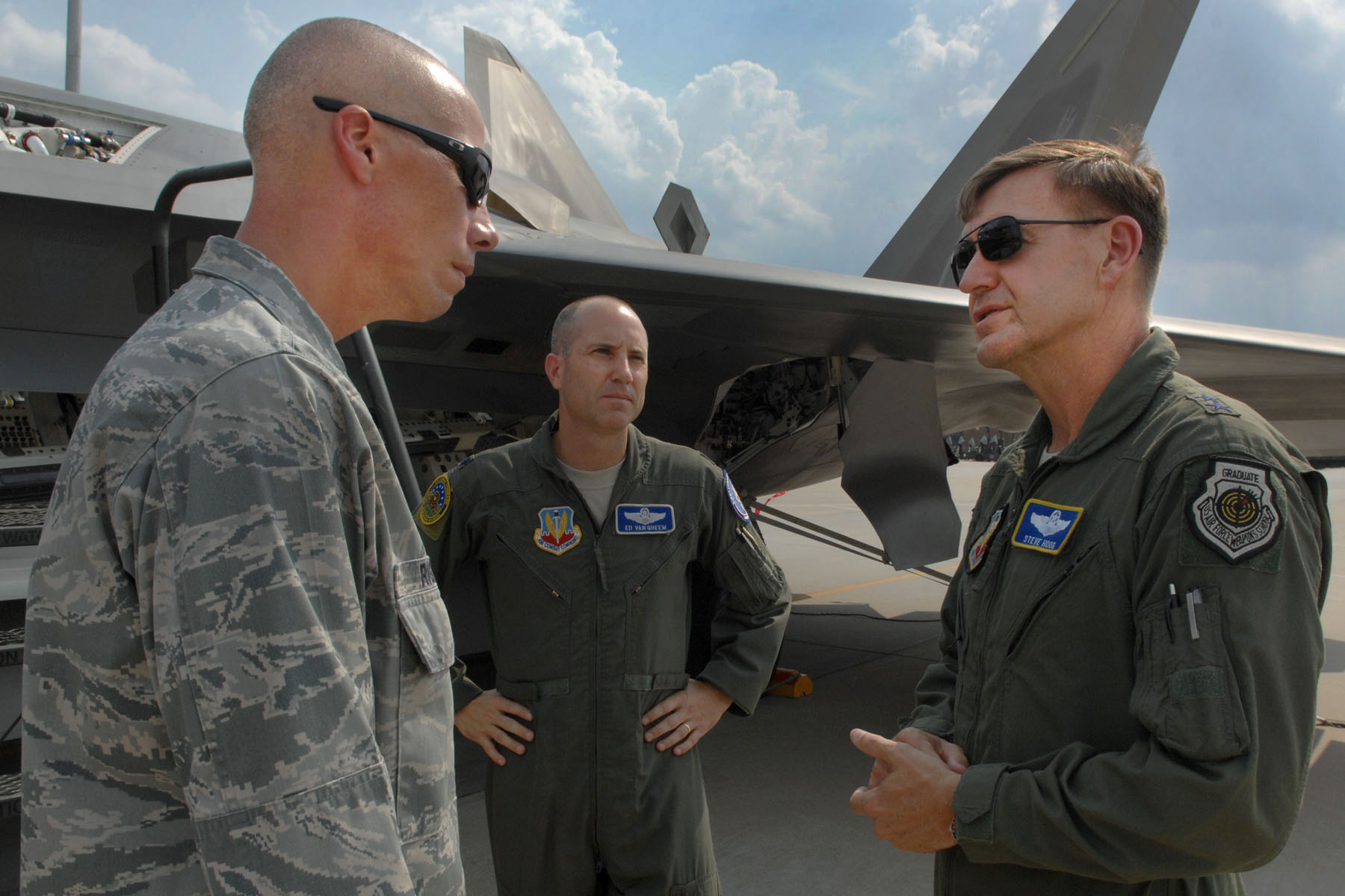 General Hoog's visit to Langley AFB