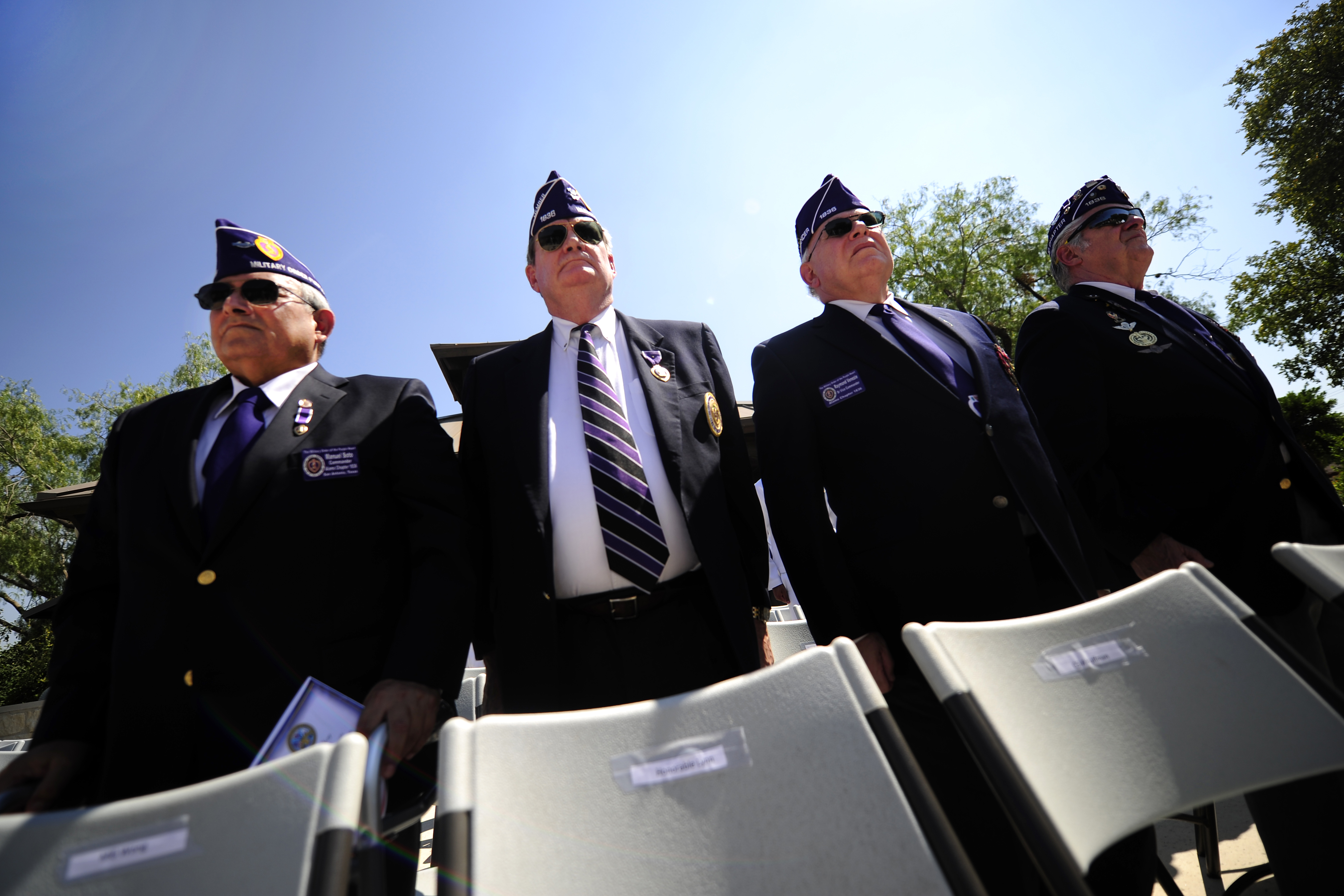 Members of San Antonio's Purple Heart Association attend the Purple ...