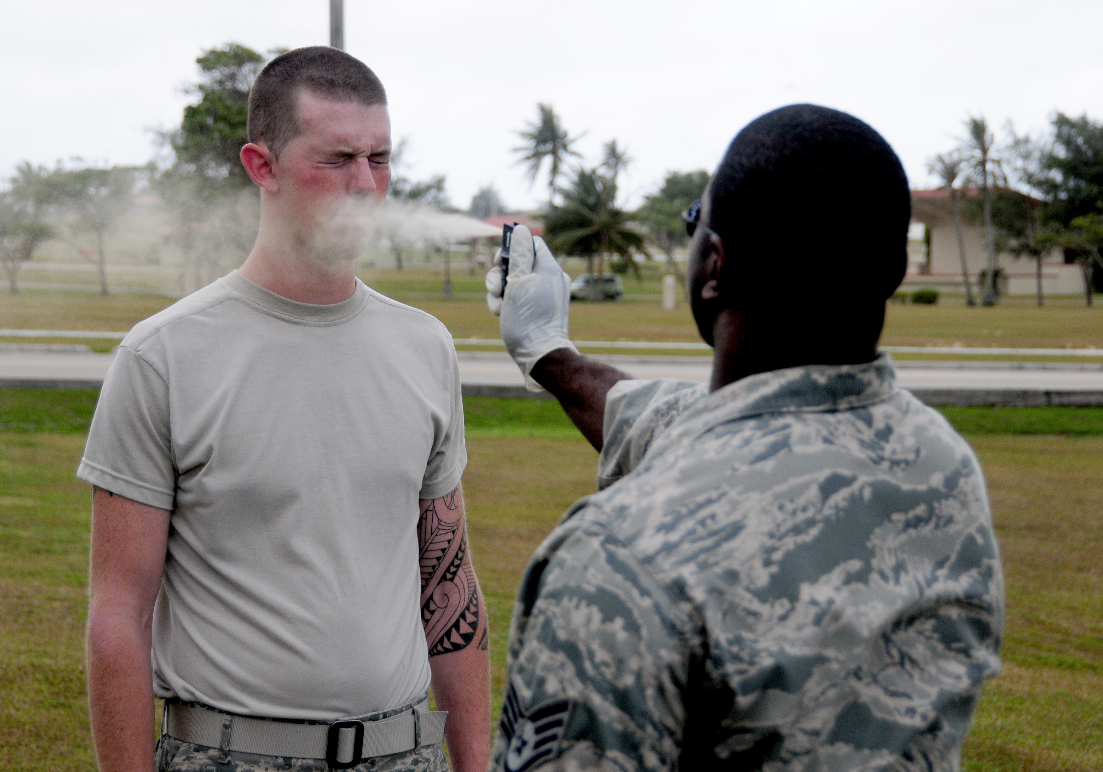 Dont Spray Me Bro! 36 SFS OC Spray training