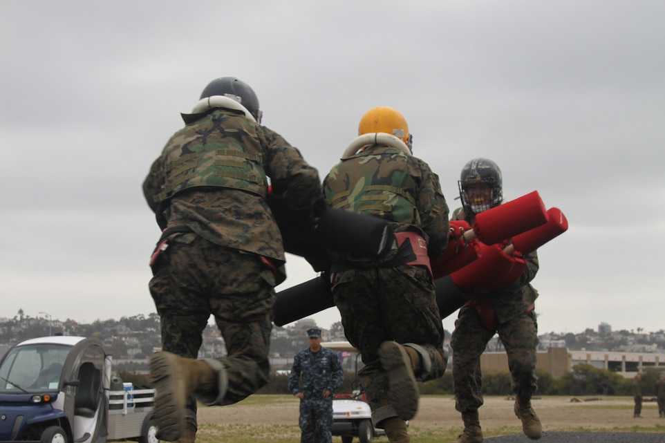 Pugil sticks five close-combat experience > Marine Corps Training and ...