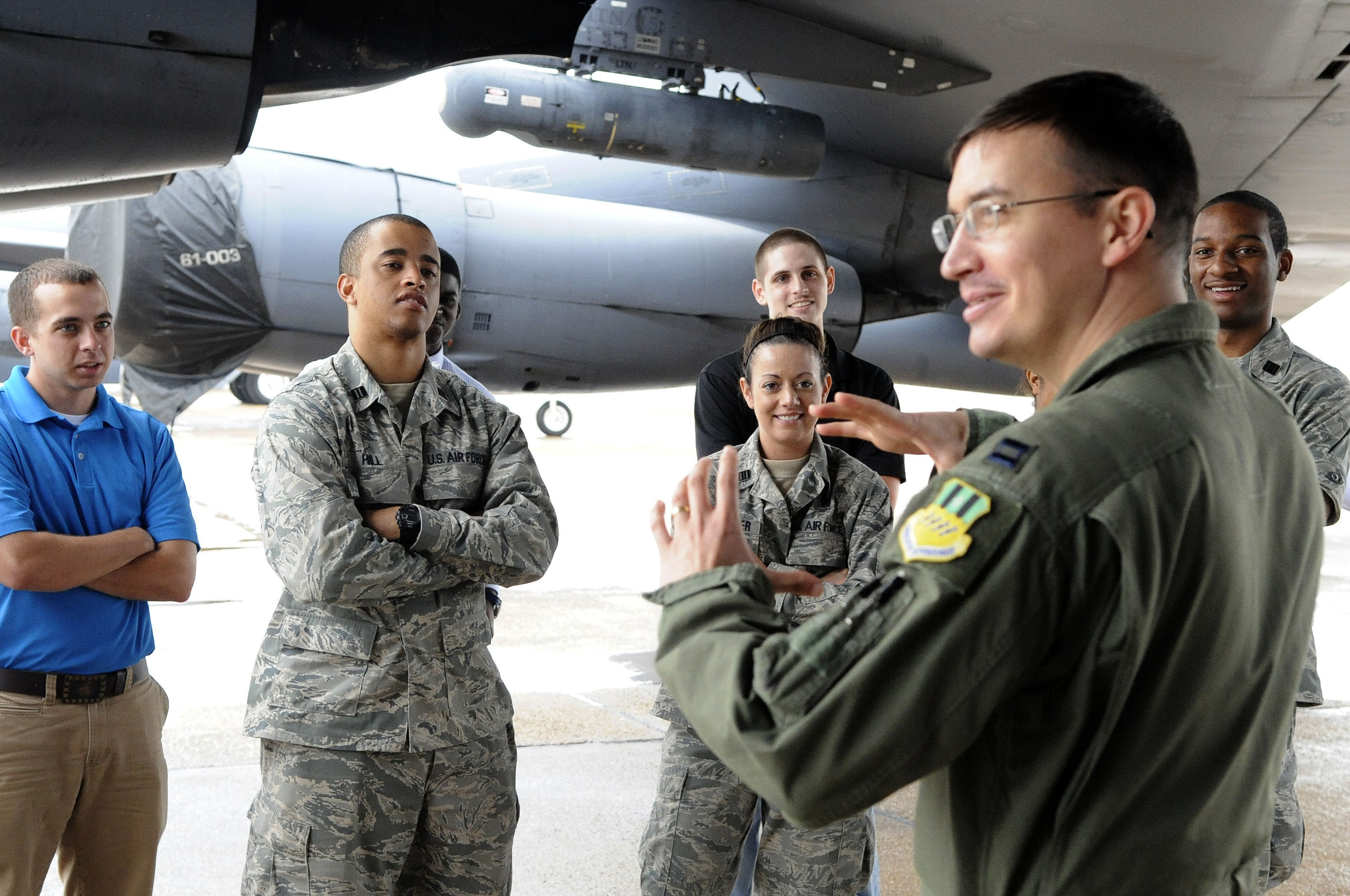 ROTC units tour Barksdale > Barksdale Air Force Base > Display
