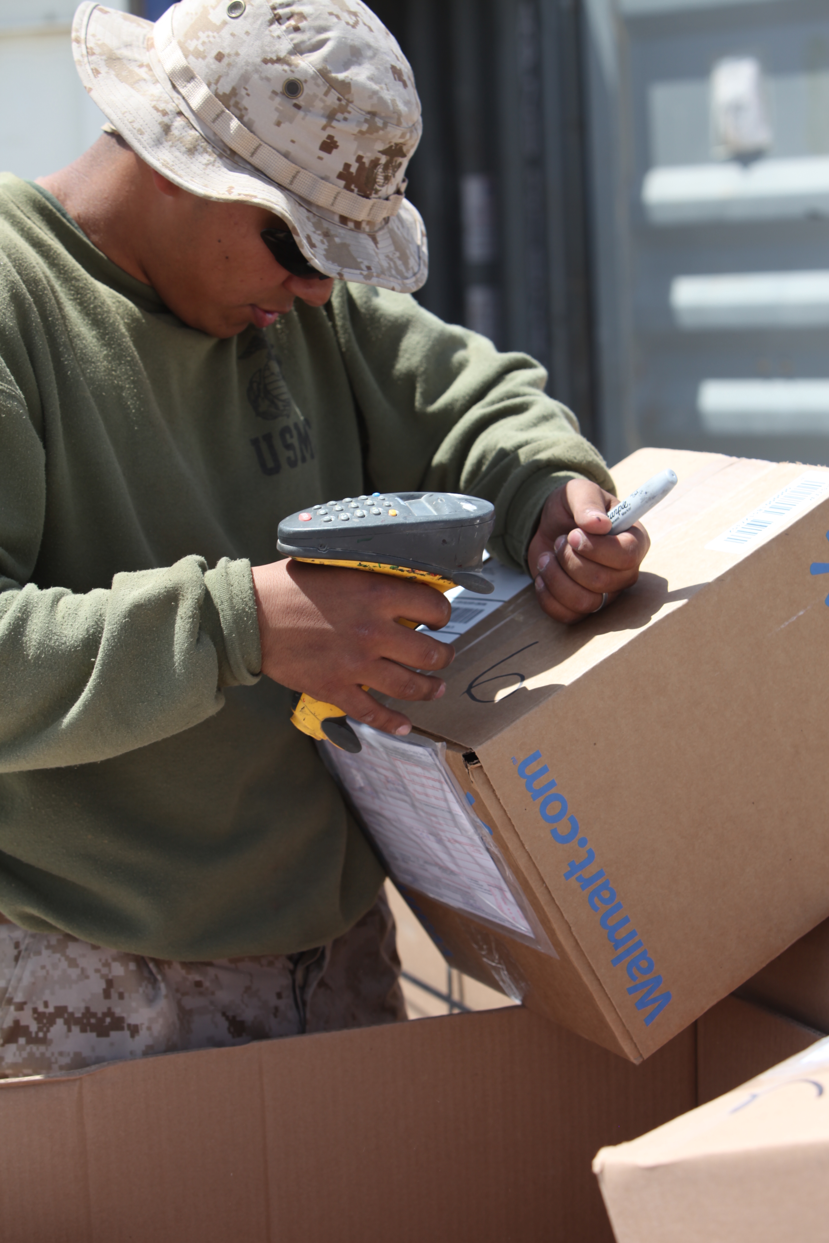 Postal Marines provide morale boost in Afghanistan > United States ...