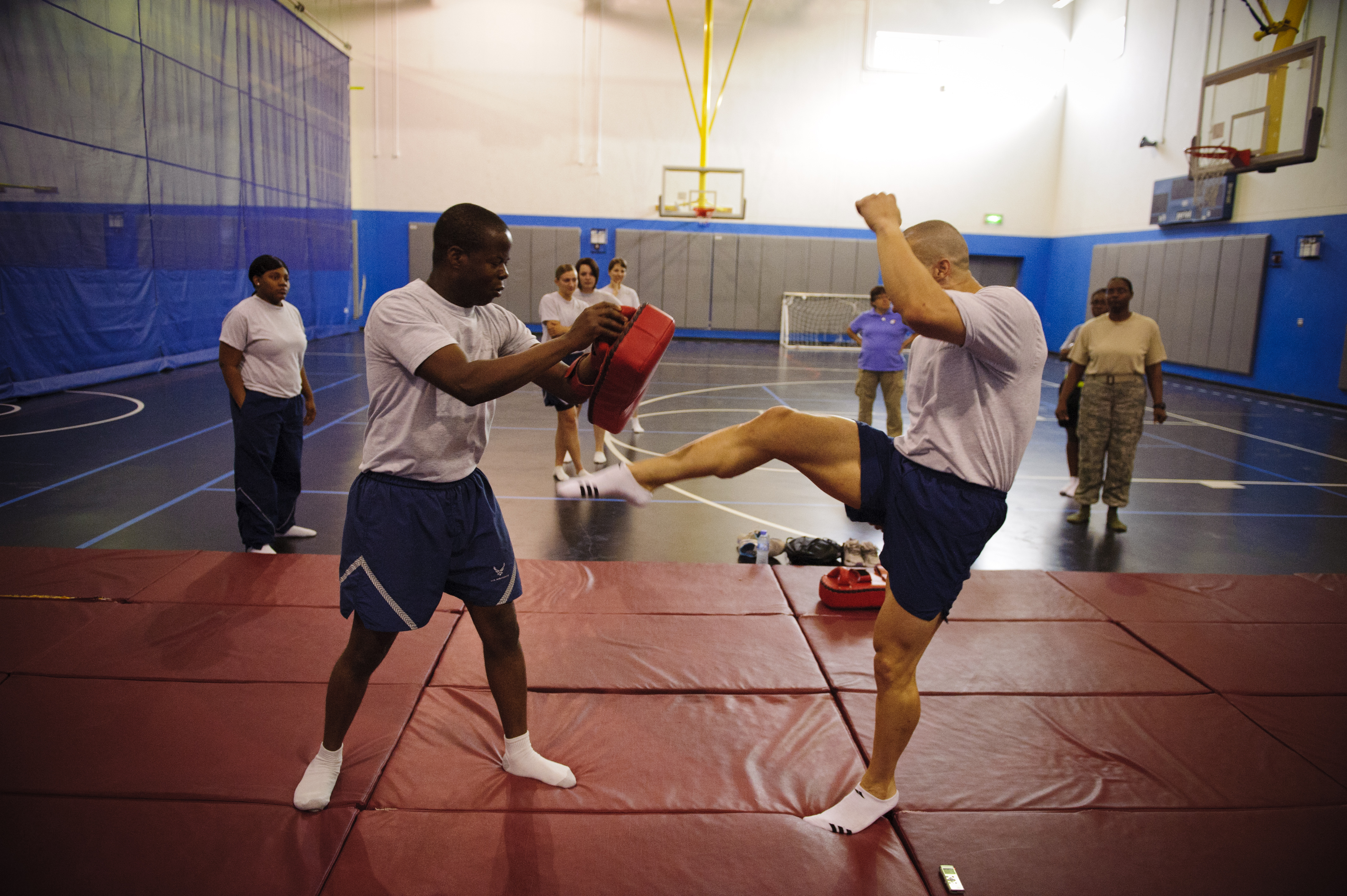Base hosts self defense class as part of SAAM month