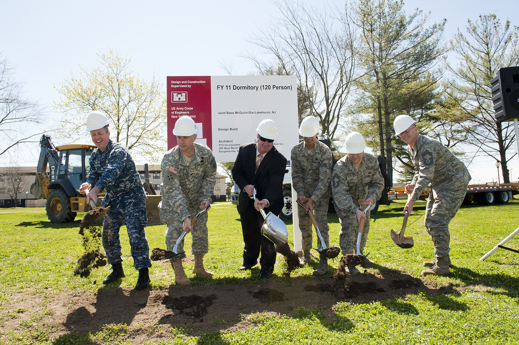 Leadership “breaks ground” for new JB MDL dorm > Joint Base McGuire-Dix ...