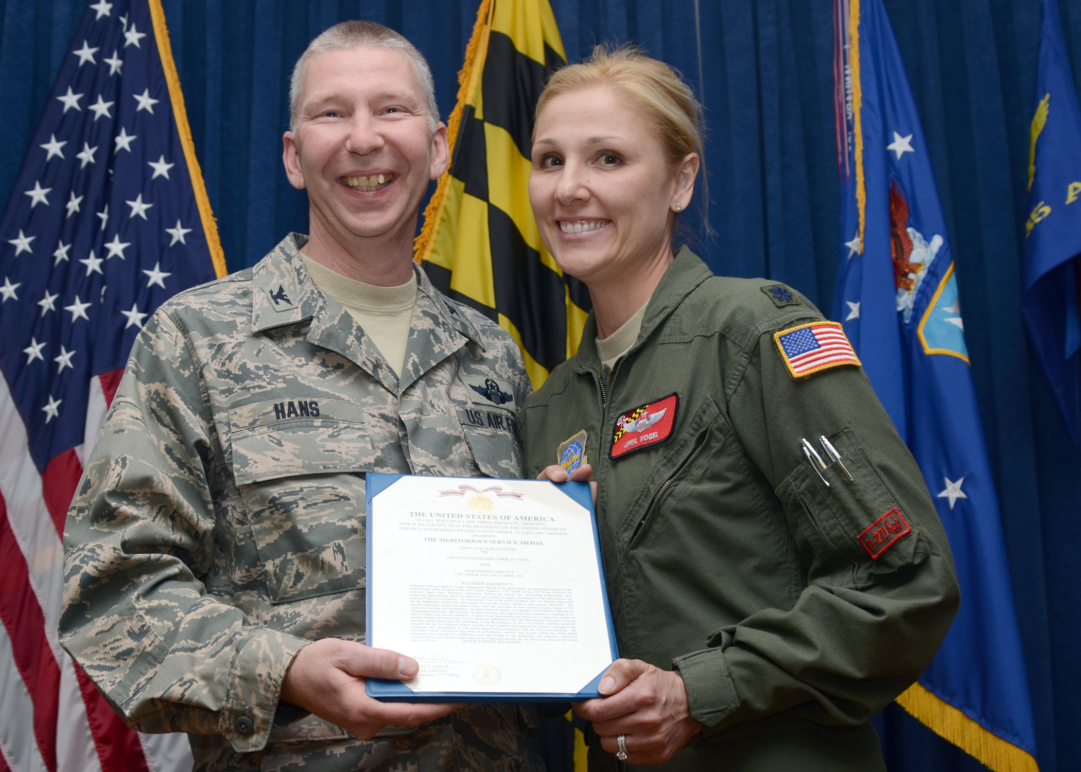 135th Airlift Squadron Change of Command Ceremony